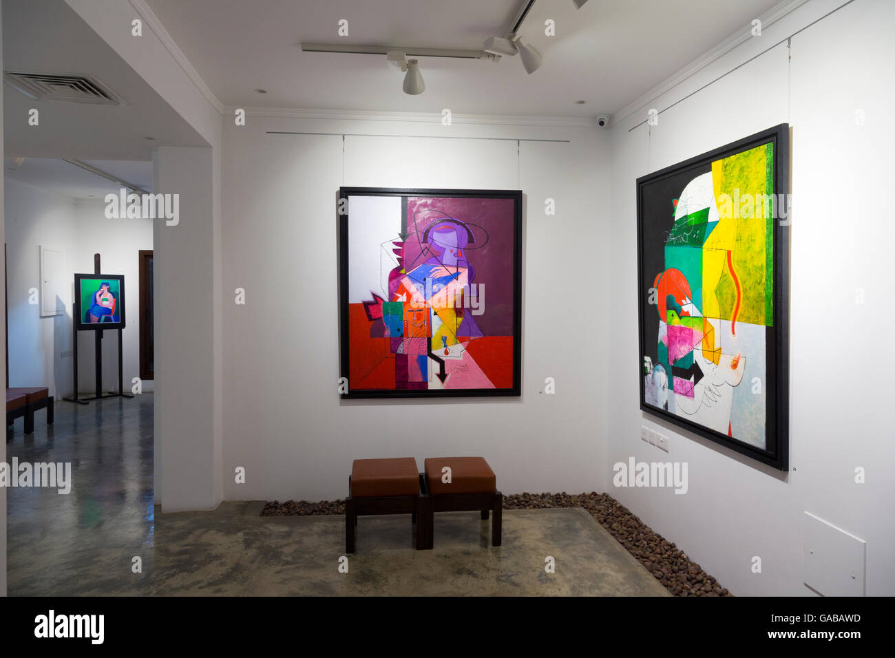 Busaad Art Gallery, al-Muharraq, Bahrain Stock Photo - Alamy