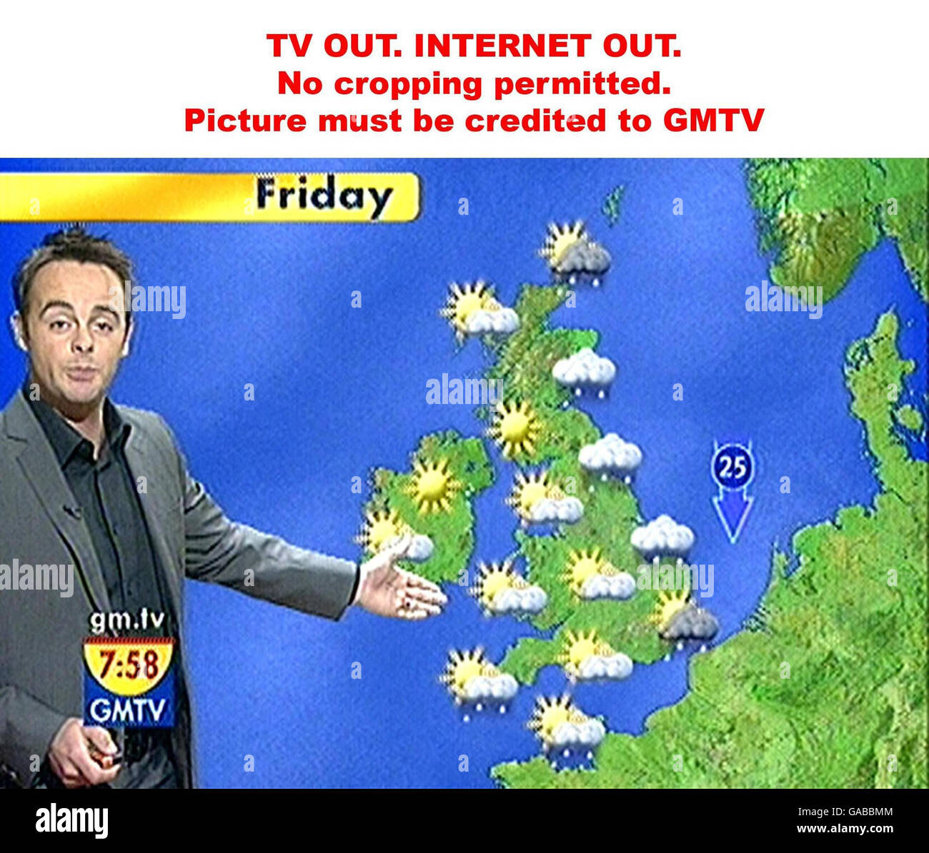 Picture must be credited to GMTV. We are advised that videograbs should ...