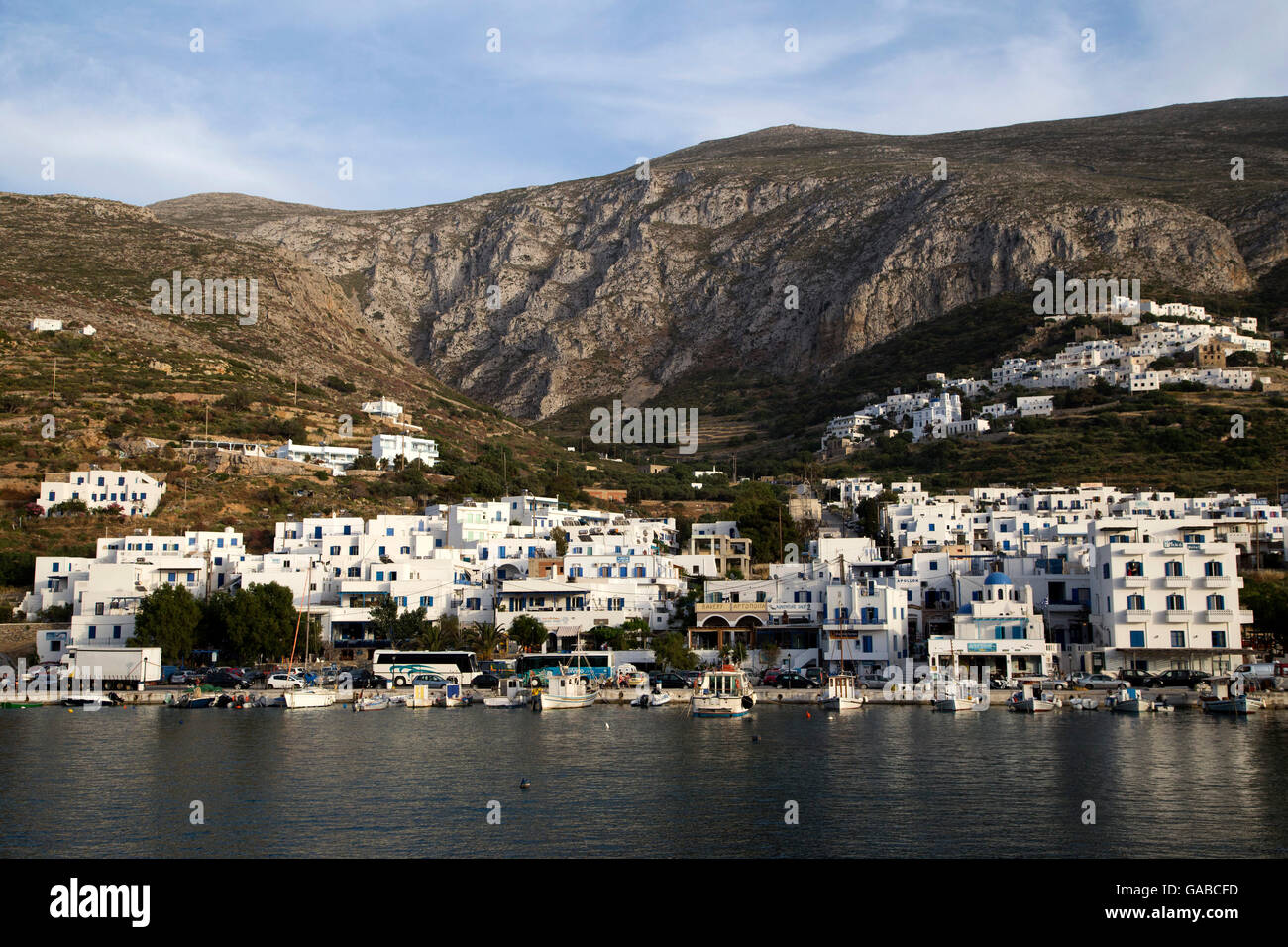 Amorgos village and mountains view, Cyclades, Greece Stock Photo - Alamy