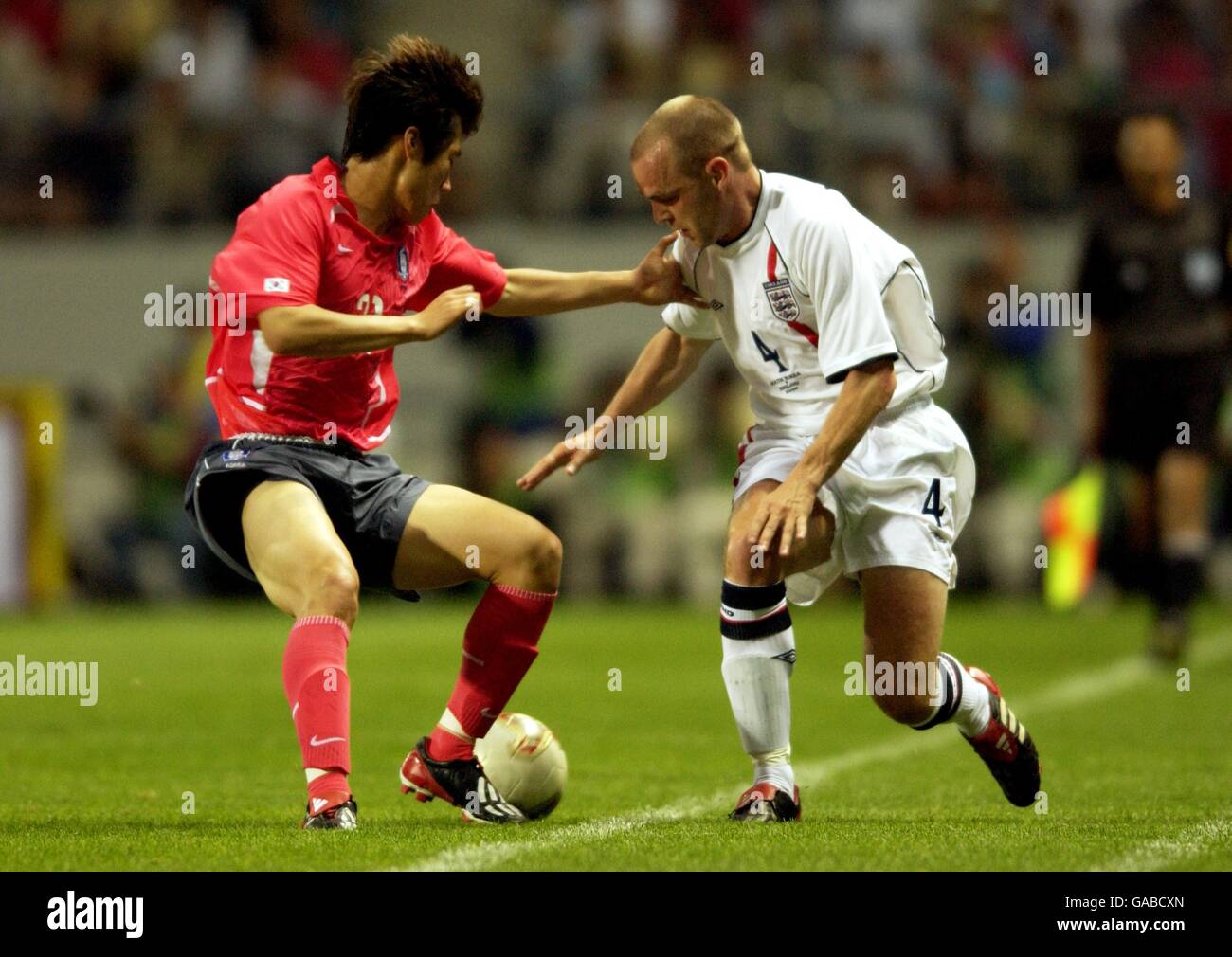 Danny Murphy, the England midfielder in action during the South Korea v ...