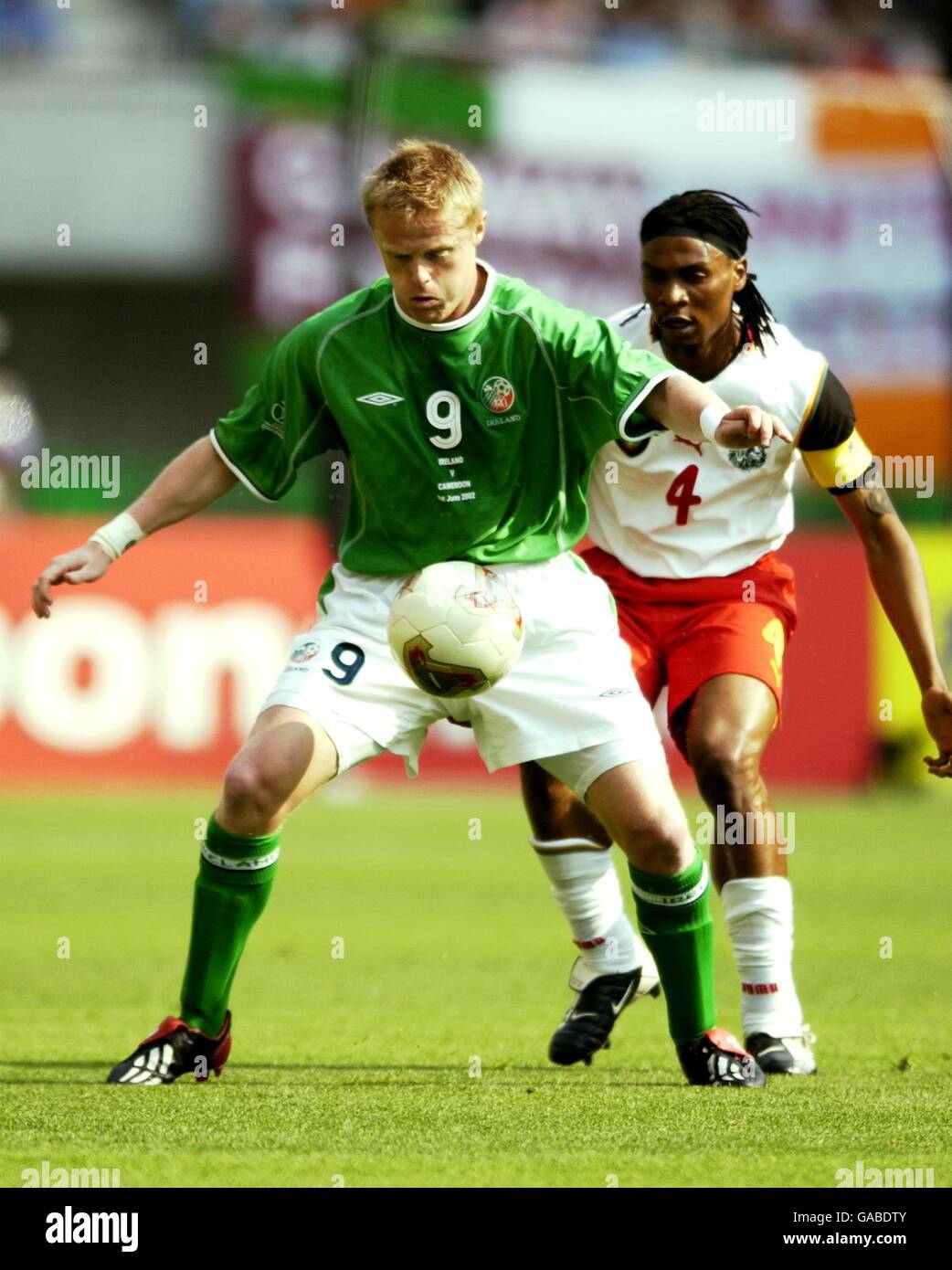 Soccer - FIFA World Cup 2002 - Group E - Cameroon v Ireland. Damien ...