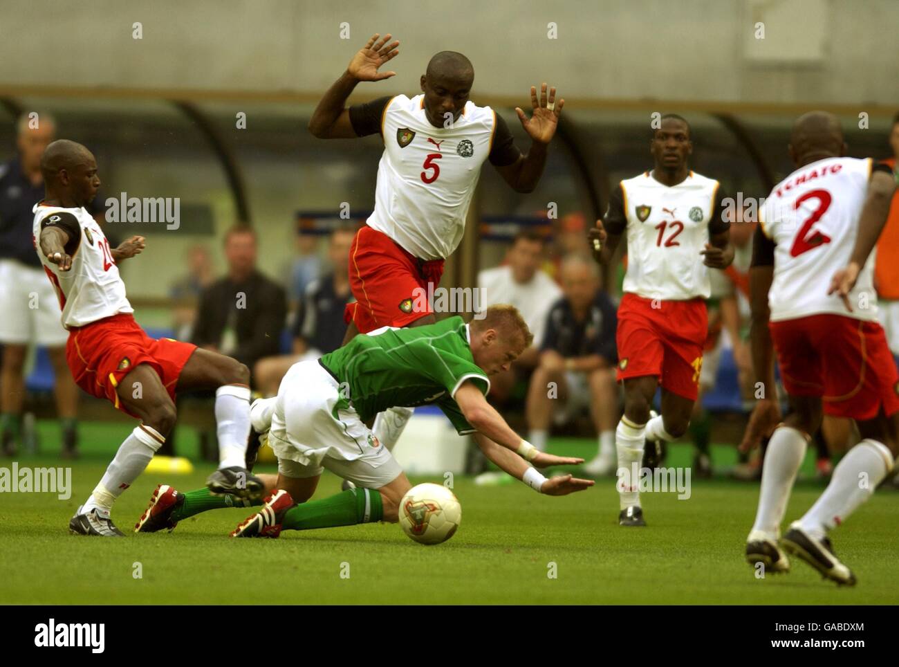 Soccer - FIFA World Cup 2002 - Group E - Cameroon v Ireland Stock Photo ...