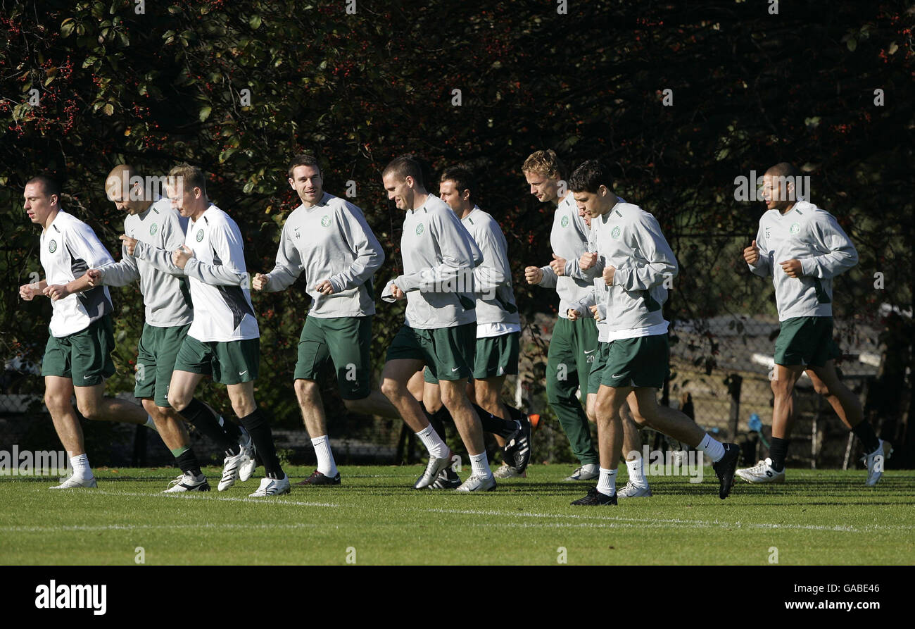 Soccer - Celtic Training Session - Barrowfield Stock Photo - Alamy