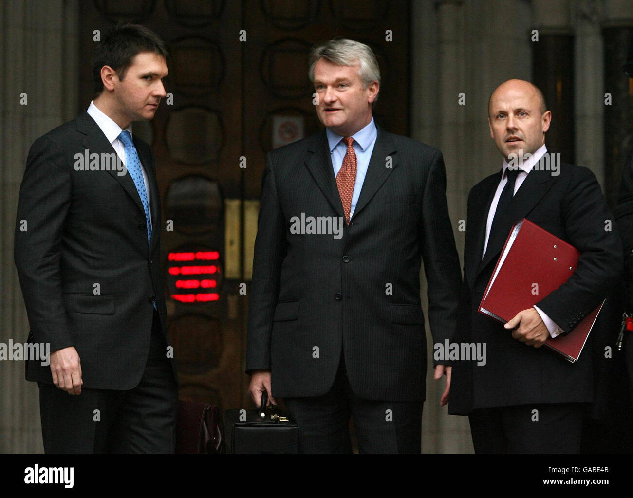 The counsel to the coroner Jonathan Hough (left), Ian Burnett QC ...