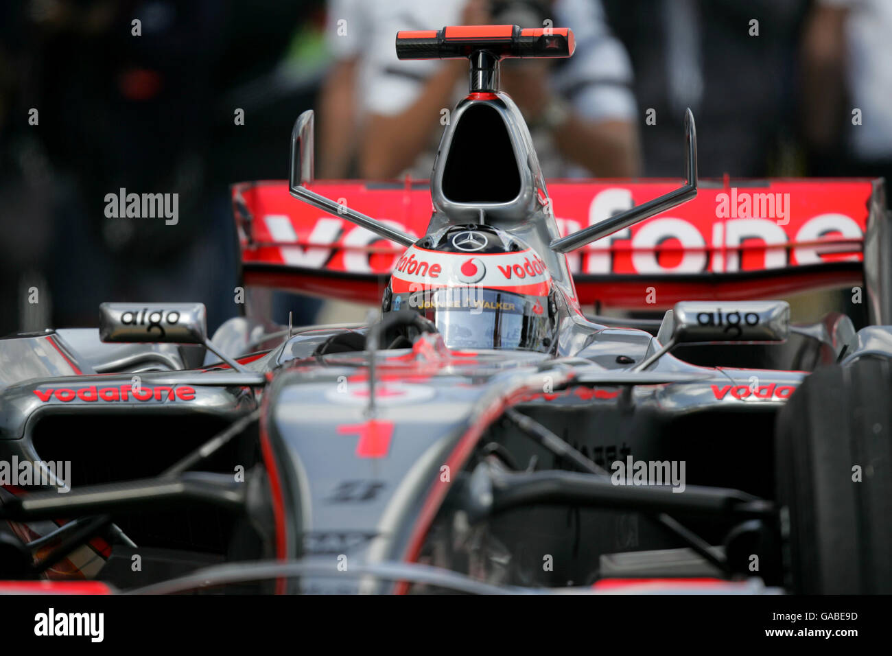 Spanish McLaren Mercedes Formula One driver Fernando Alonso Stock Photo ...