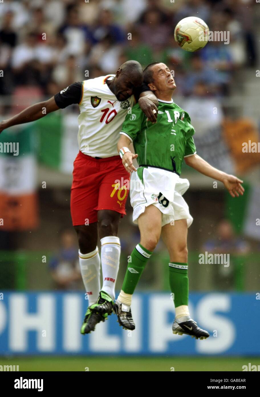 Soccer fifa world cup 2002 group e cameroon v ireland hi-res stock ...