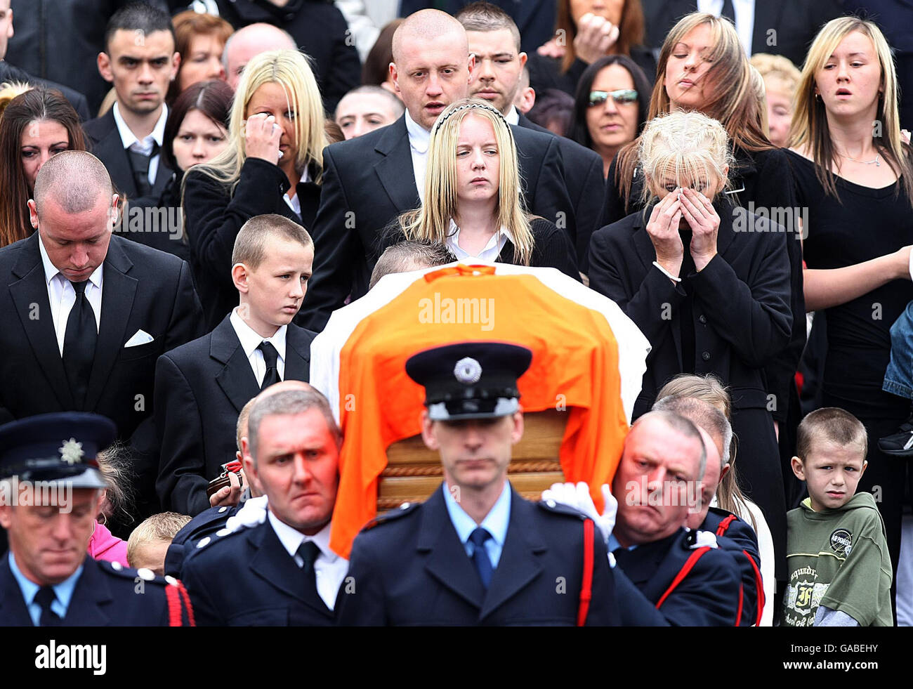 Firefighters funeral takes place in Bray Stock Photo - Alamy