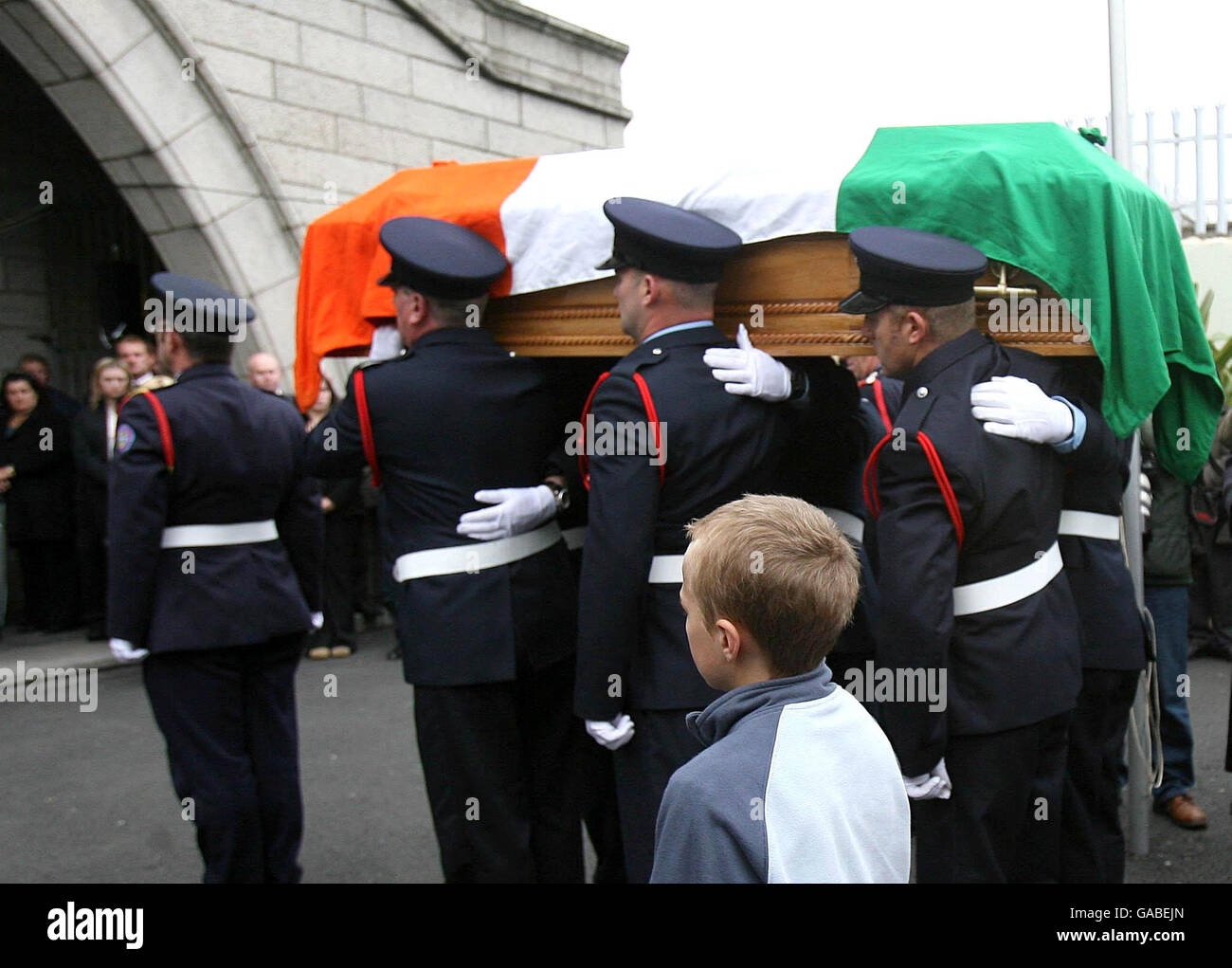 The coffin of firefighter brian murray hi-res stock photography and ...