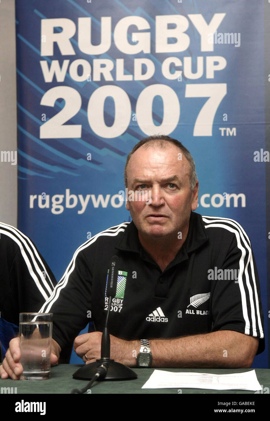 All Blacks Coach Graham Henry during a press conference at The Vale ...