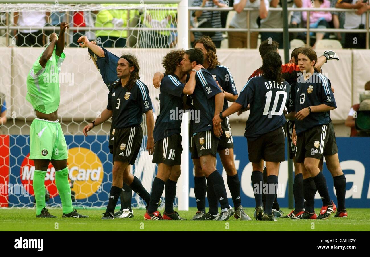 Soccer - FIFA World Cup 2002 - Group F - Argentina v Nigeria Stock ...