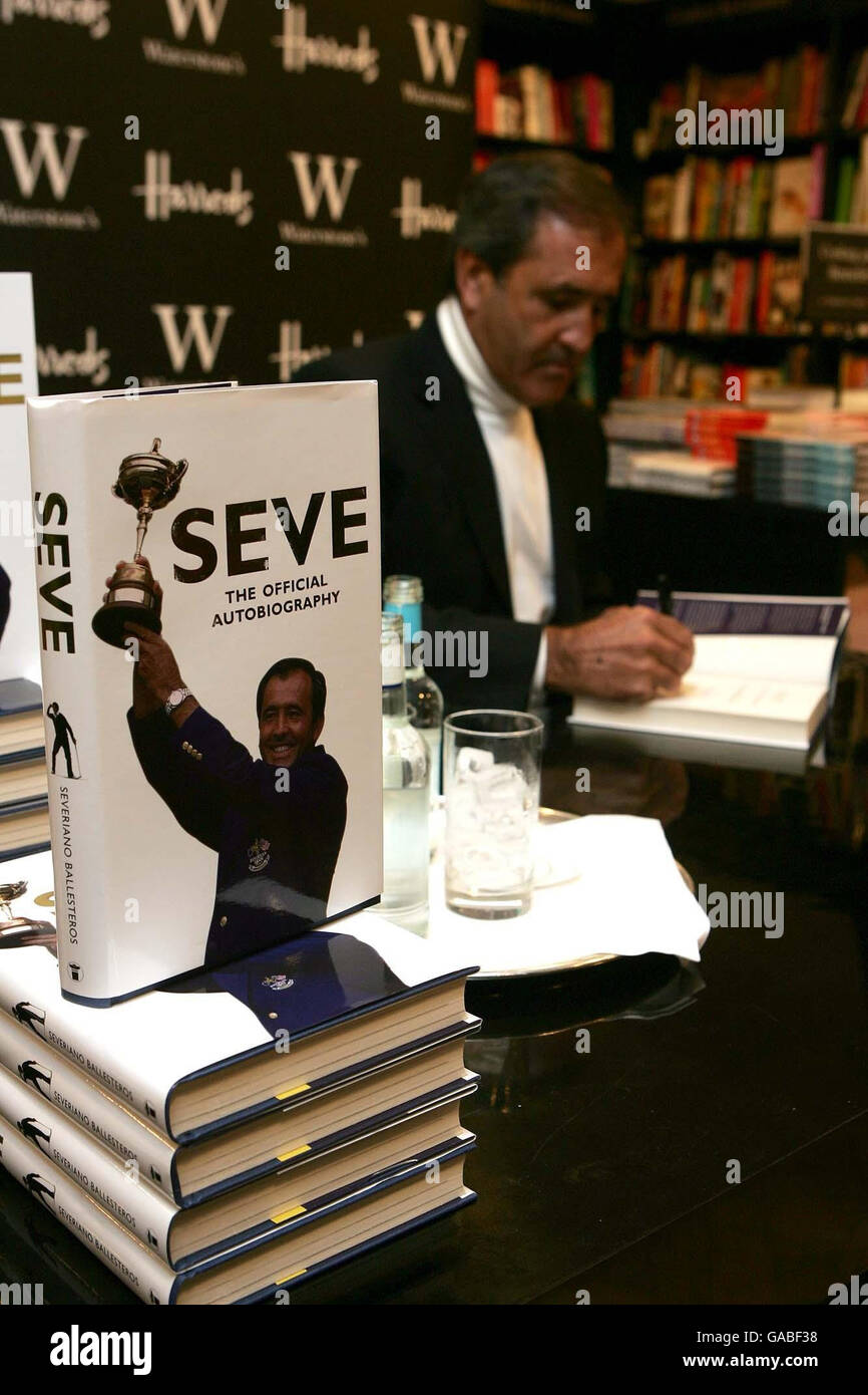 Seve Ballesteros autobiogaphy. Golfing legend Seve Ballesteros pictured ...