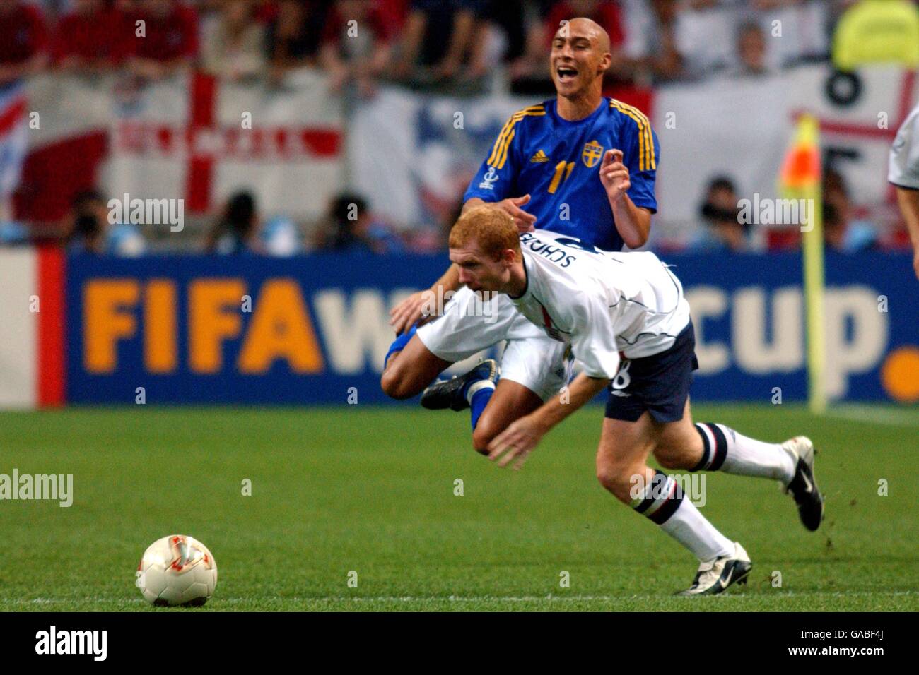Soccer - FIFA World Cup 2002 - Group F - England v Sweden Stock Photo ...