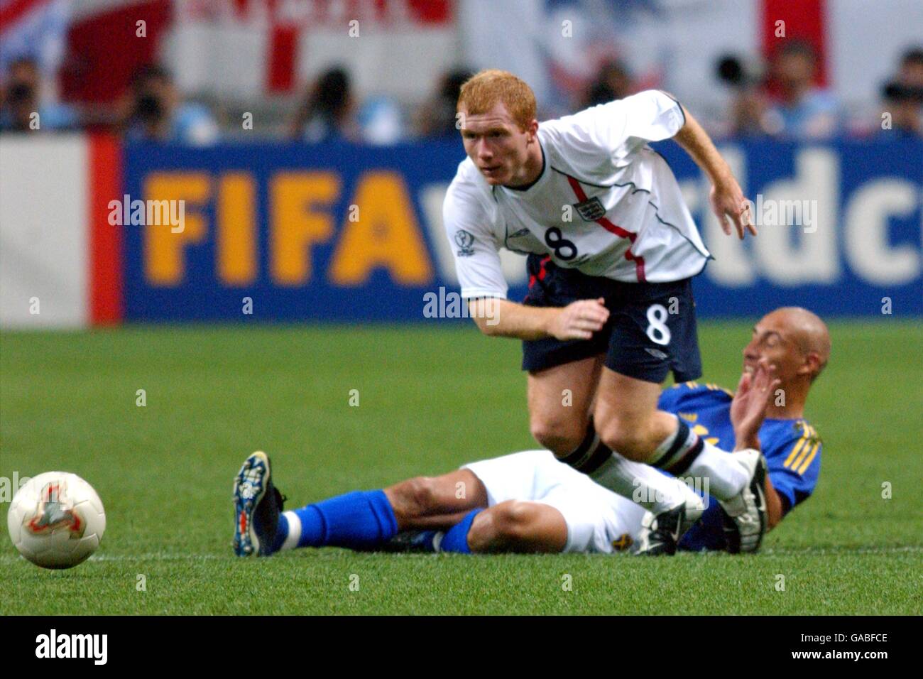 Soccer - FIFA World Cup 2002 - Group F - England v Sweden Stock Photo ...