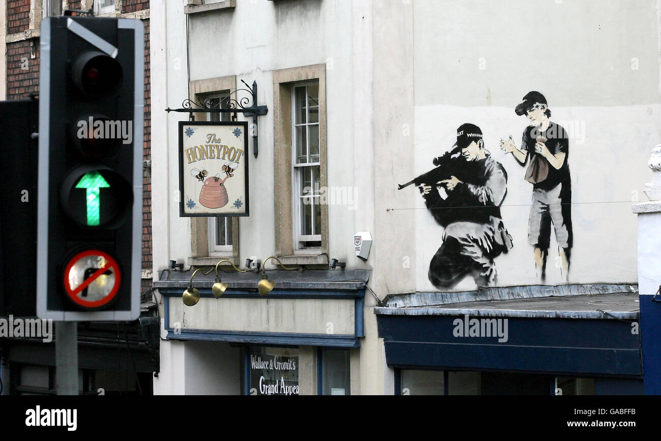 Doubts over origin of latest 'Banksy' Stock Photo - Alamy