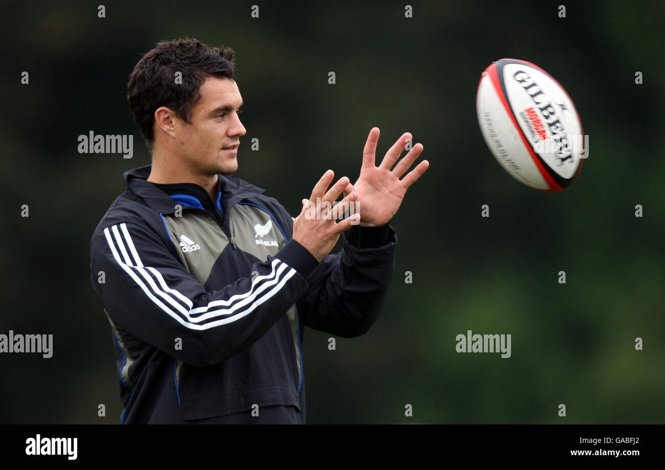 New Zealand's Dan Carter during a training session at The Vale, Hensol ...