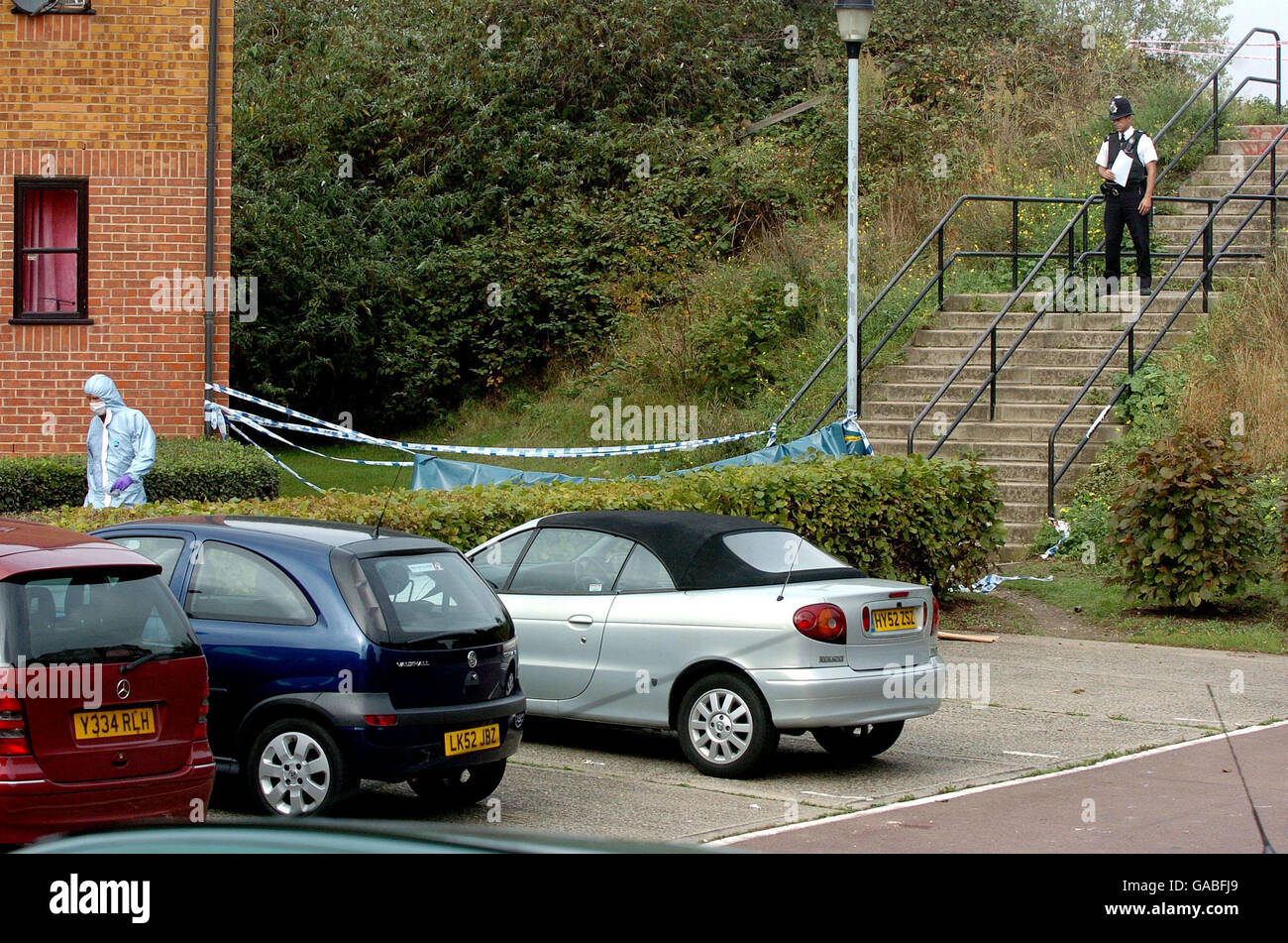 Police woman general view gv car cars investigation police england hi ...