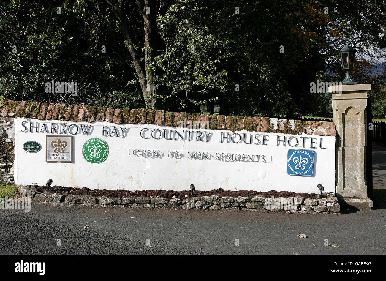General view of the Sharrow Bay Hotel near Penrith in the Lake District ...