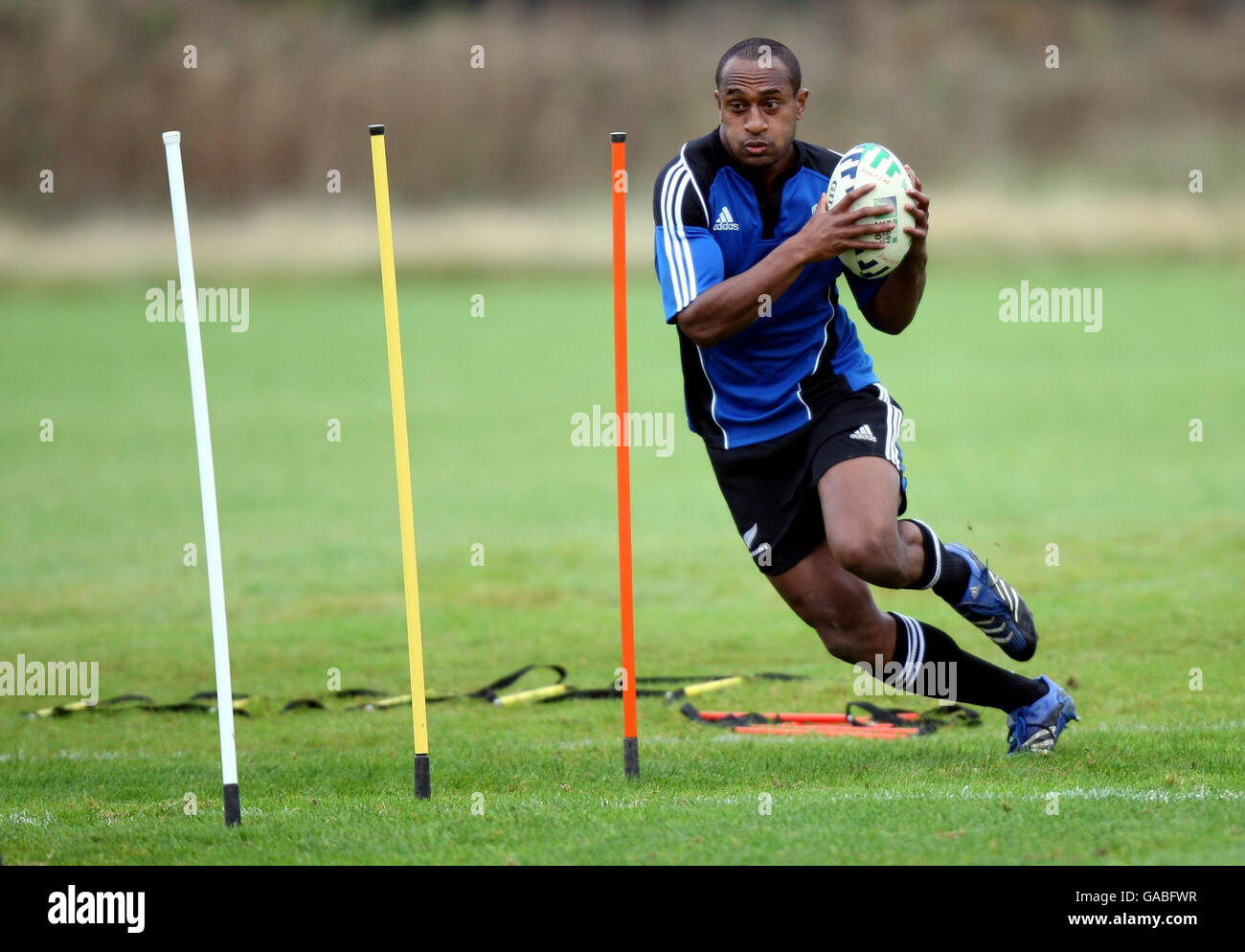 New zealand all blacks joe rokocoko training session vale hi-res stock ...