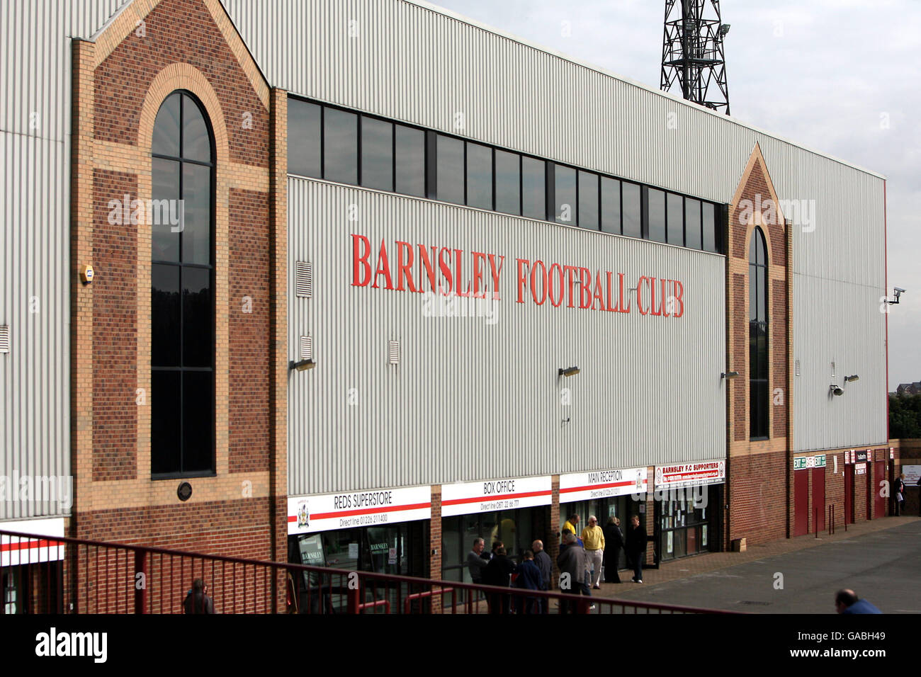 General view of the Oakwell Stadium, home to Barnsley Football Club ...