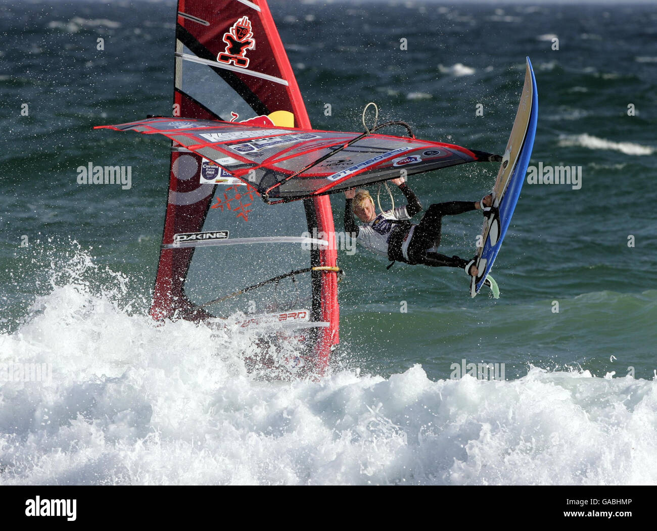 Windsurfing - Corona Extra PWA World Cup - Isle of Tiree Stock Photo ...
