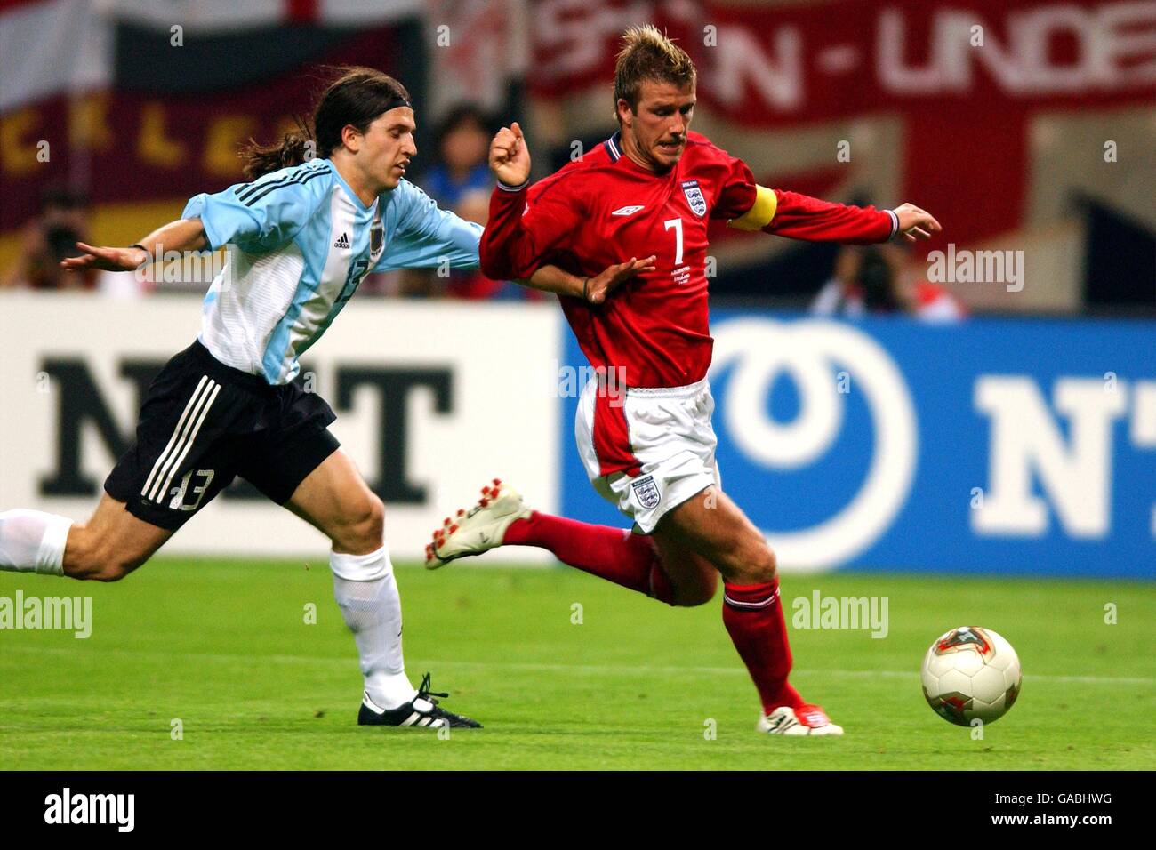 Soccer - FIFA World Cup 2002 - Group F - Argentina v England Stock ...