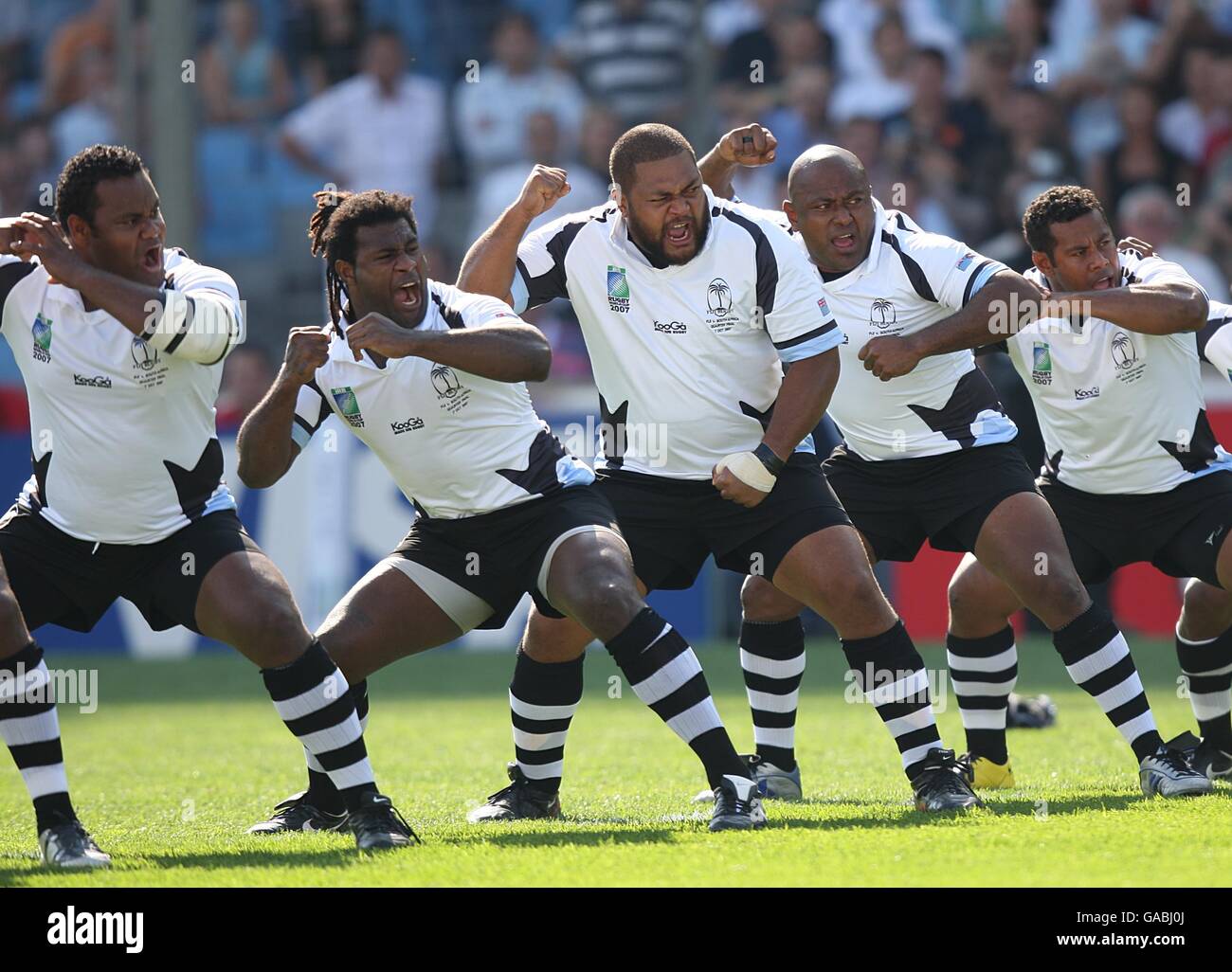 Fiji perform haka hi-res stock photography and images - Alamy
