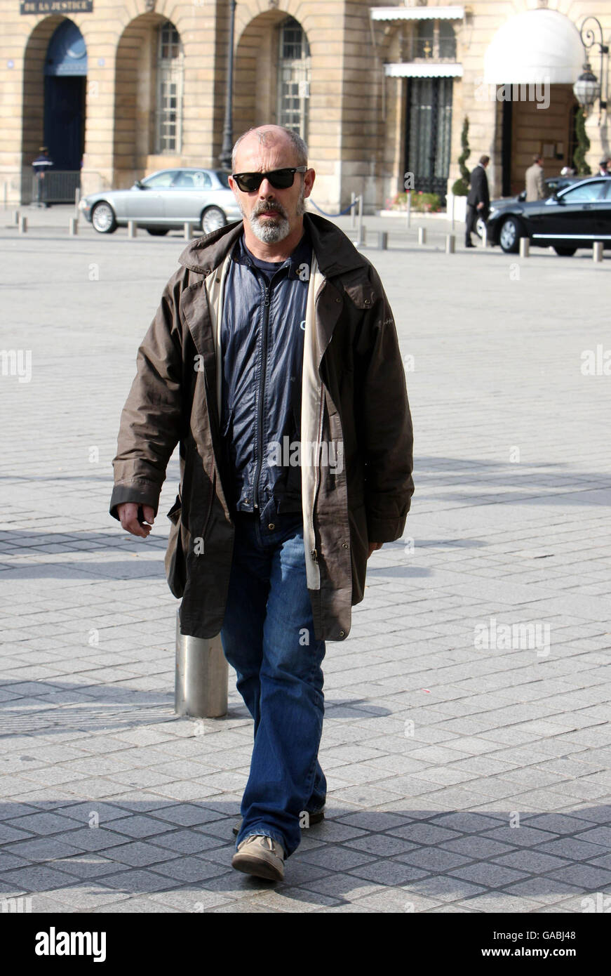 Actor Keith Allen is pictured leaving the Ritz Hotel in Paris Stock ...