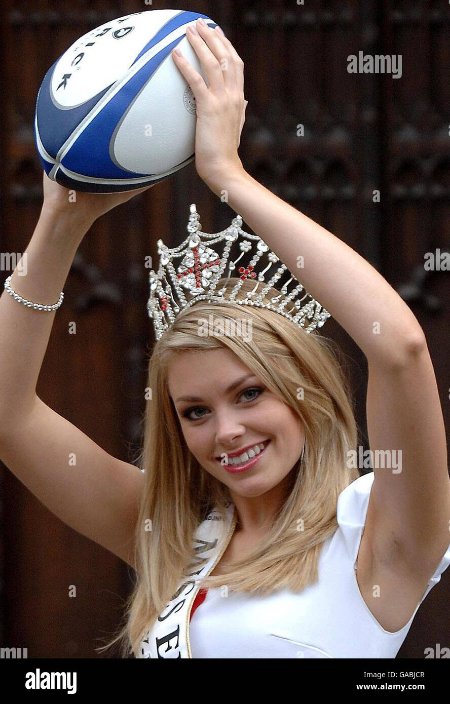 Miss England announced as patron of St George's Day Stock Photo - Alamy