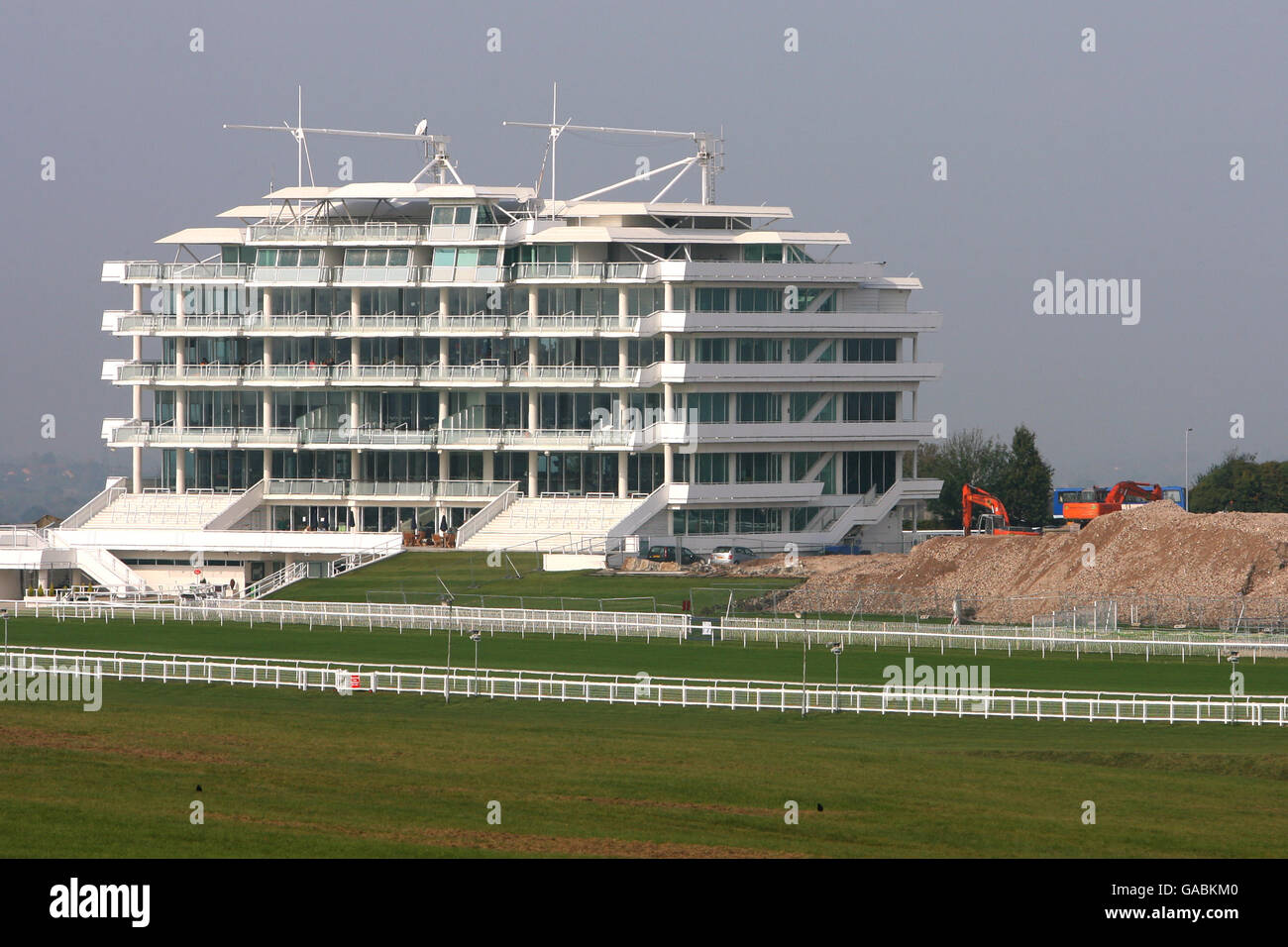 Horse Racing - Grandstand Redevelopment - Epsom Downs Racecourse Stock ...