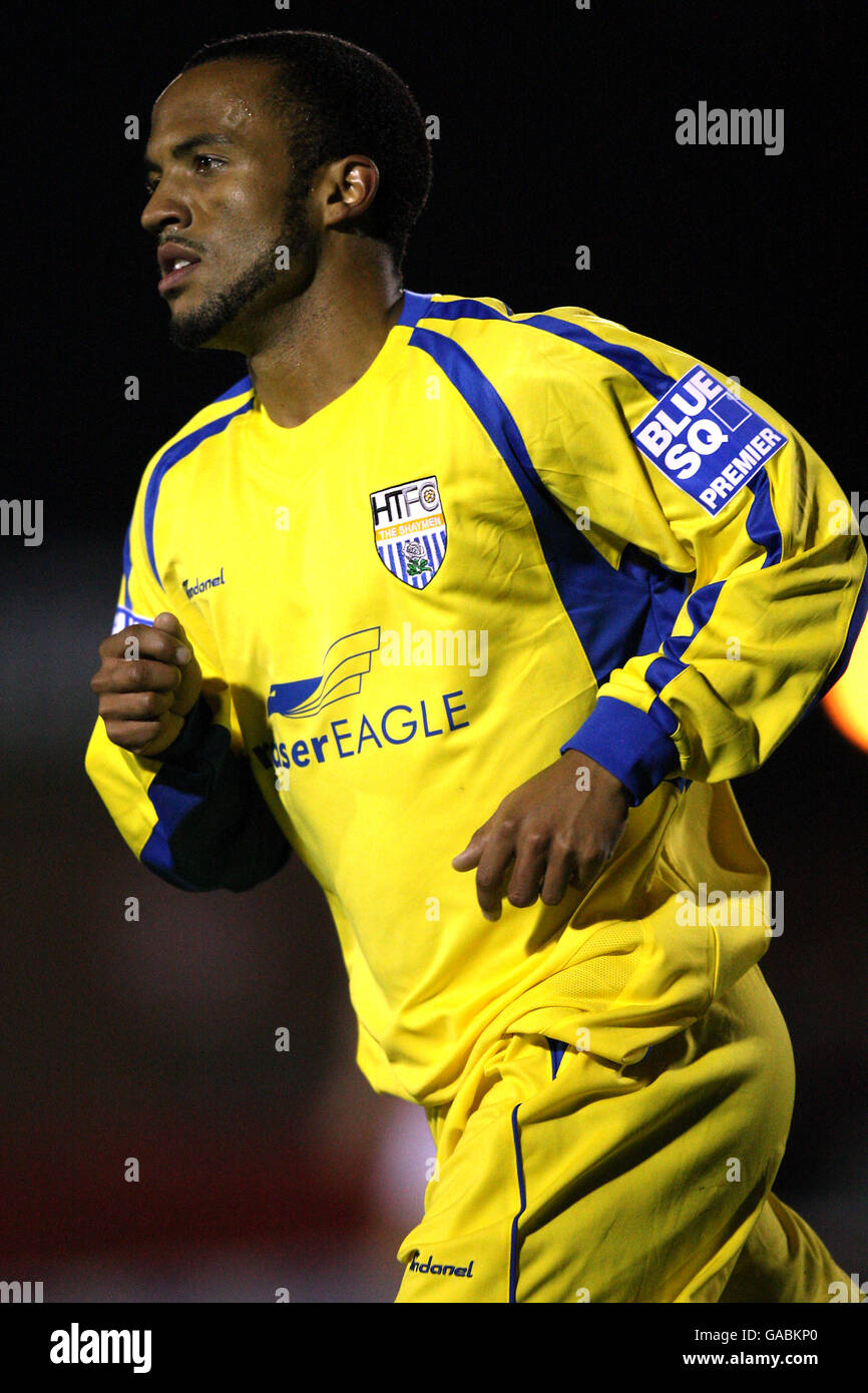 Kidderminster Harriers v Halifax Town - Aggborough Stadium Stock Photo ...