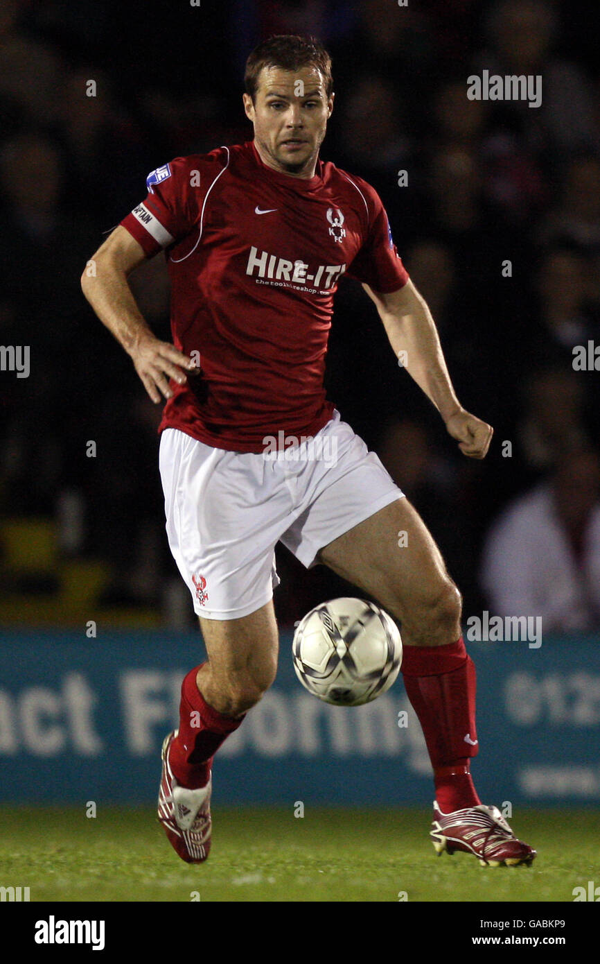 Kidderminster Harriers v Halifax Town - Aggborough Stadium Stock Photo ...