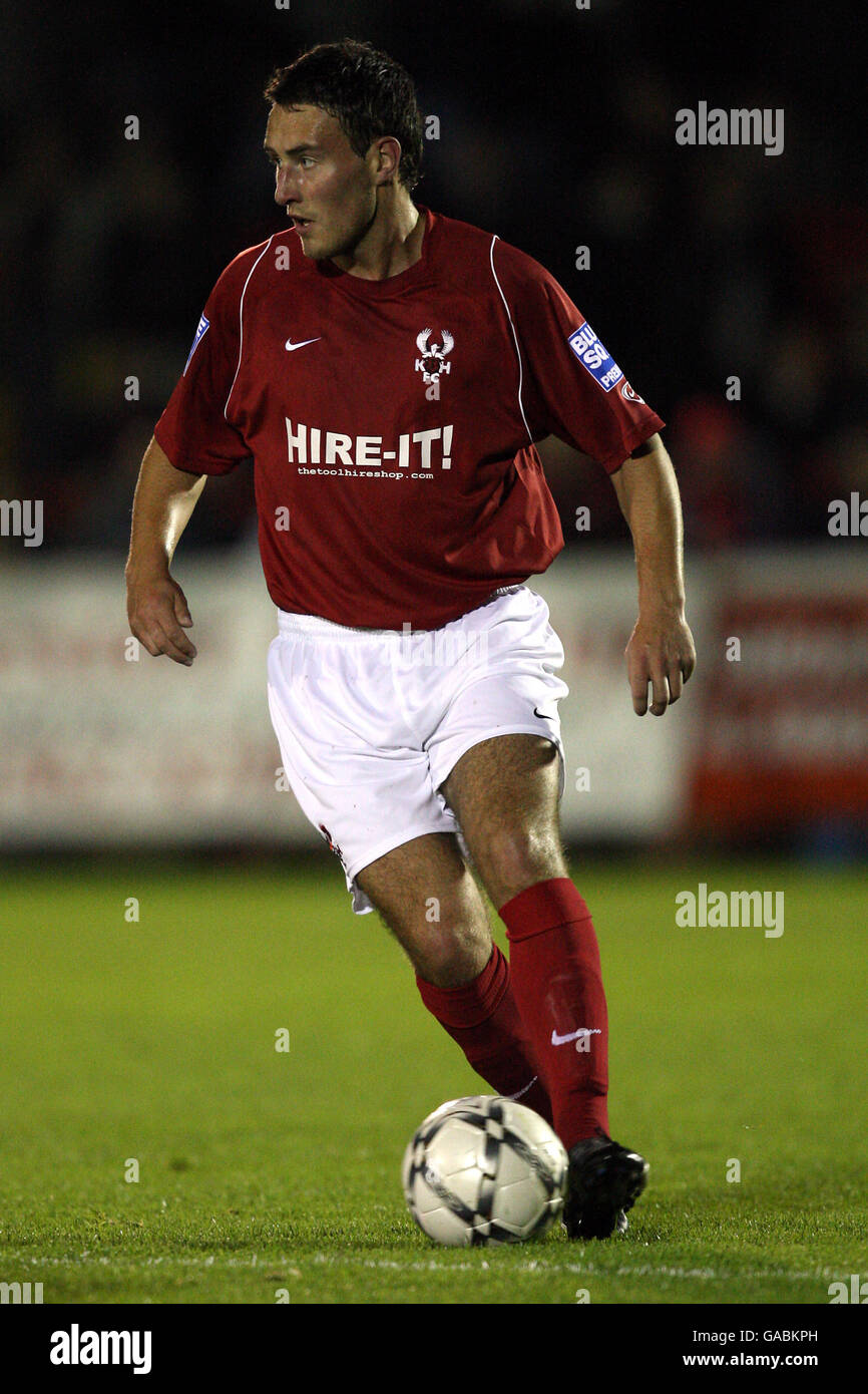 Kidderminster Harriers v Halifax Town - Aggborough Stadium Stock Photo ...