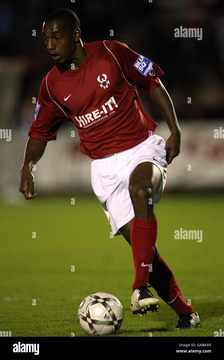 Kidderminster Harriers v Halifax Town - Aggborough Stadium Stock Photo ...