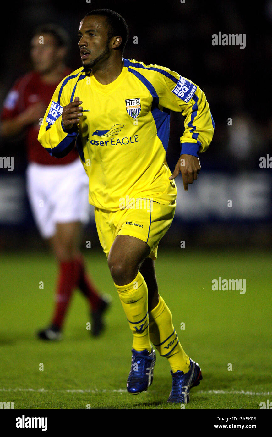 Kidderminster Harriers v Halifax Town - Aggborough Stadium Stock Photo ...