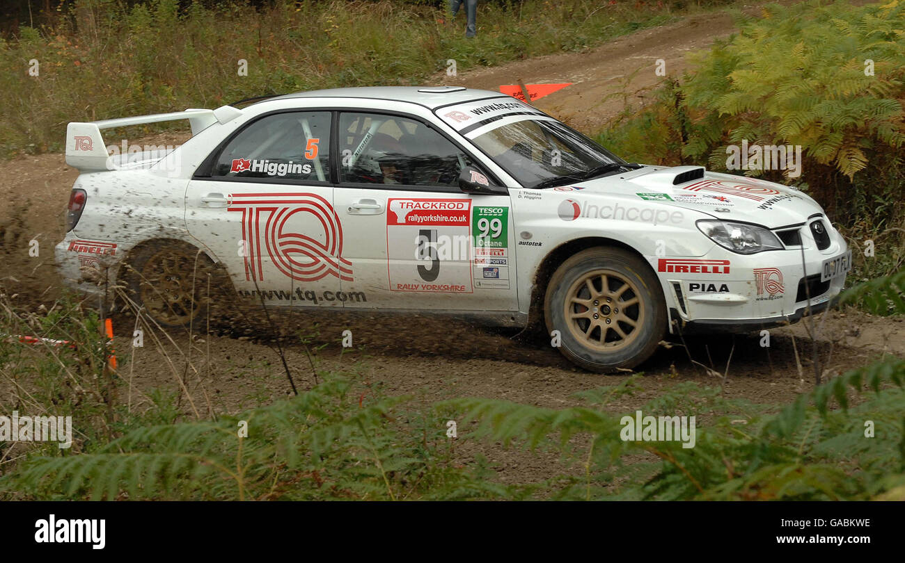 Great Britain's David Higgins driving a Subaru Impreza during the ...