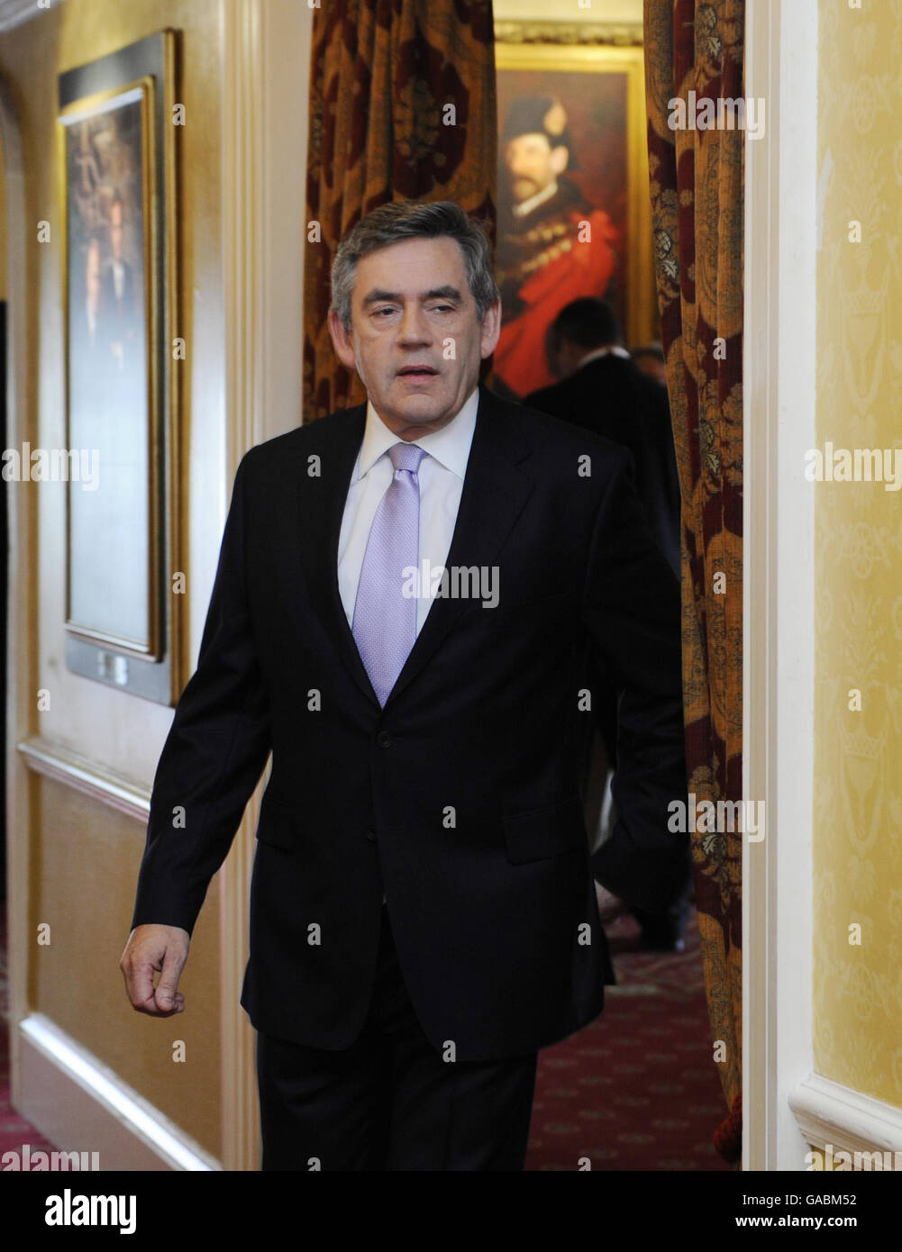 Prime Minister Gordon Brown arrives for an interview with Andrew Marr ...