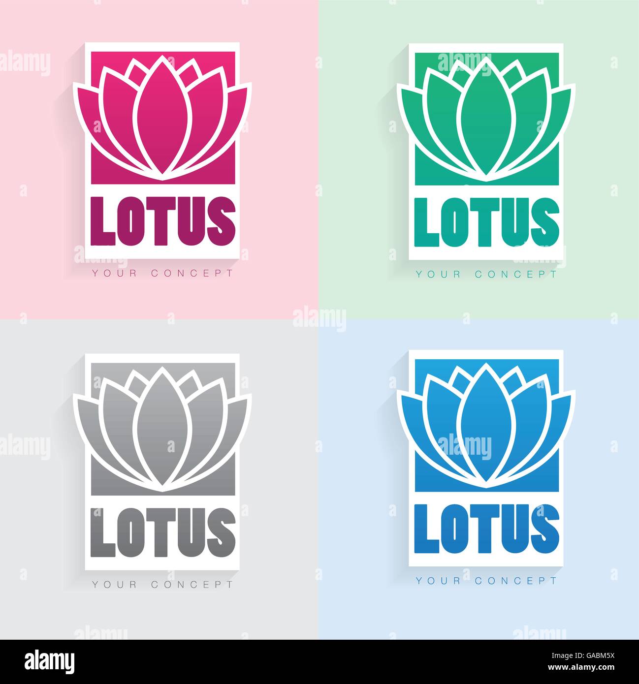 Lotus logo hi-res stock photography and images - Alamy