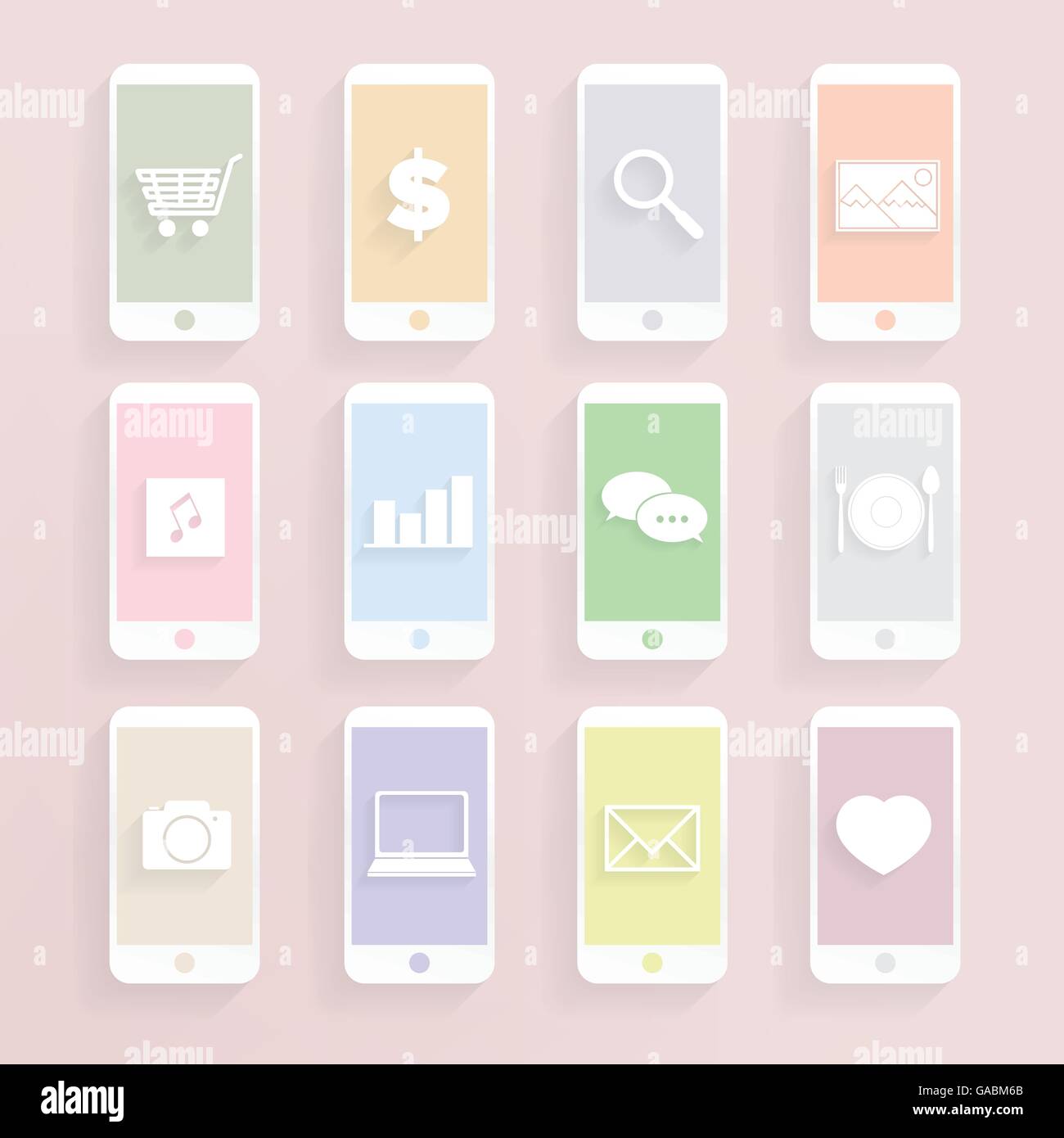 Mobile functionality Stock Vector Images - Alamy