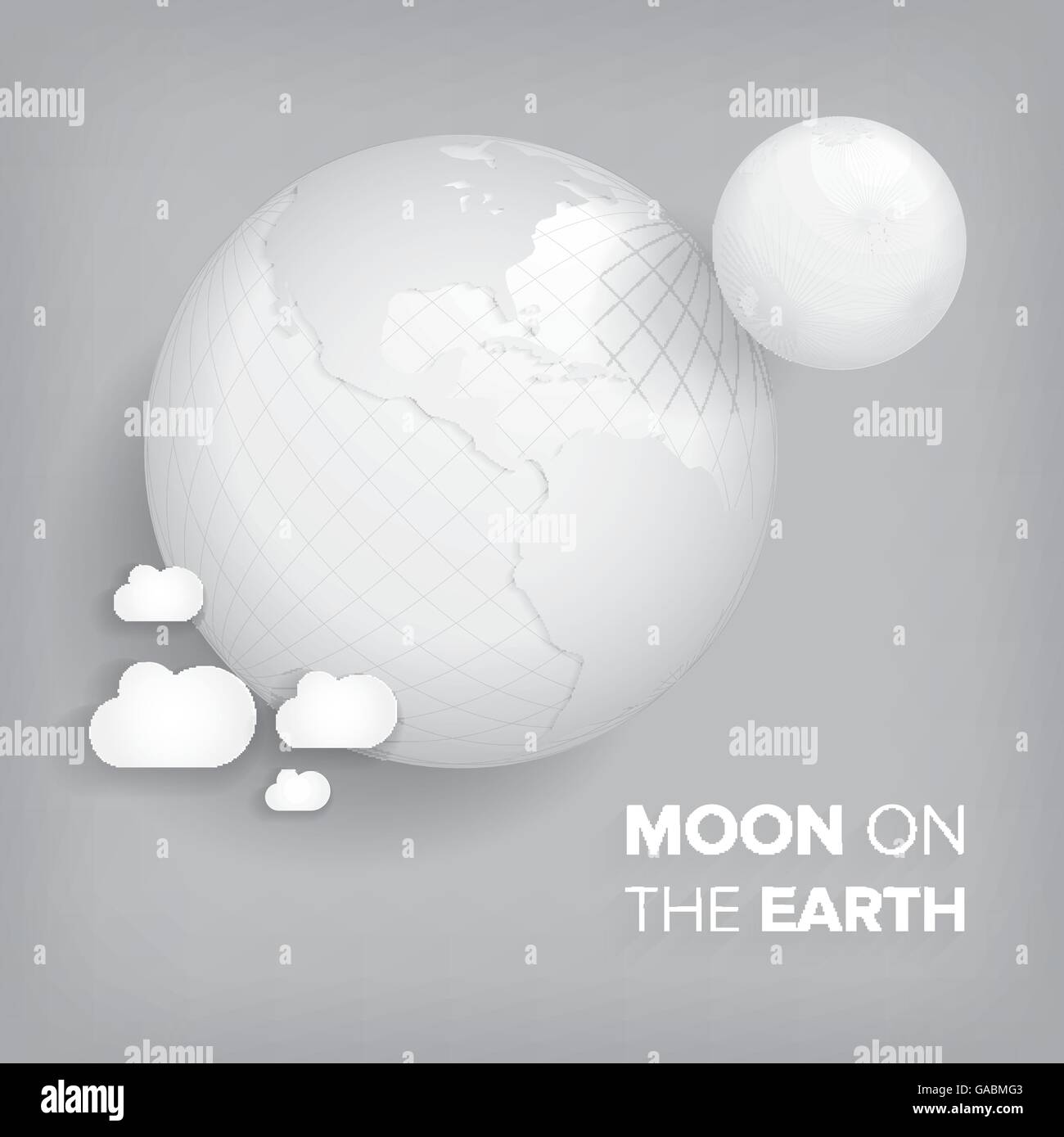 Orbit moon earth Stock Vector Images - Alamy
