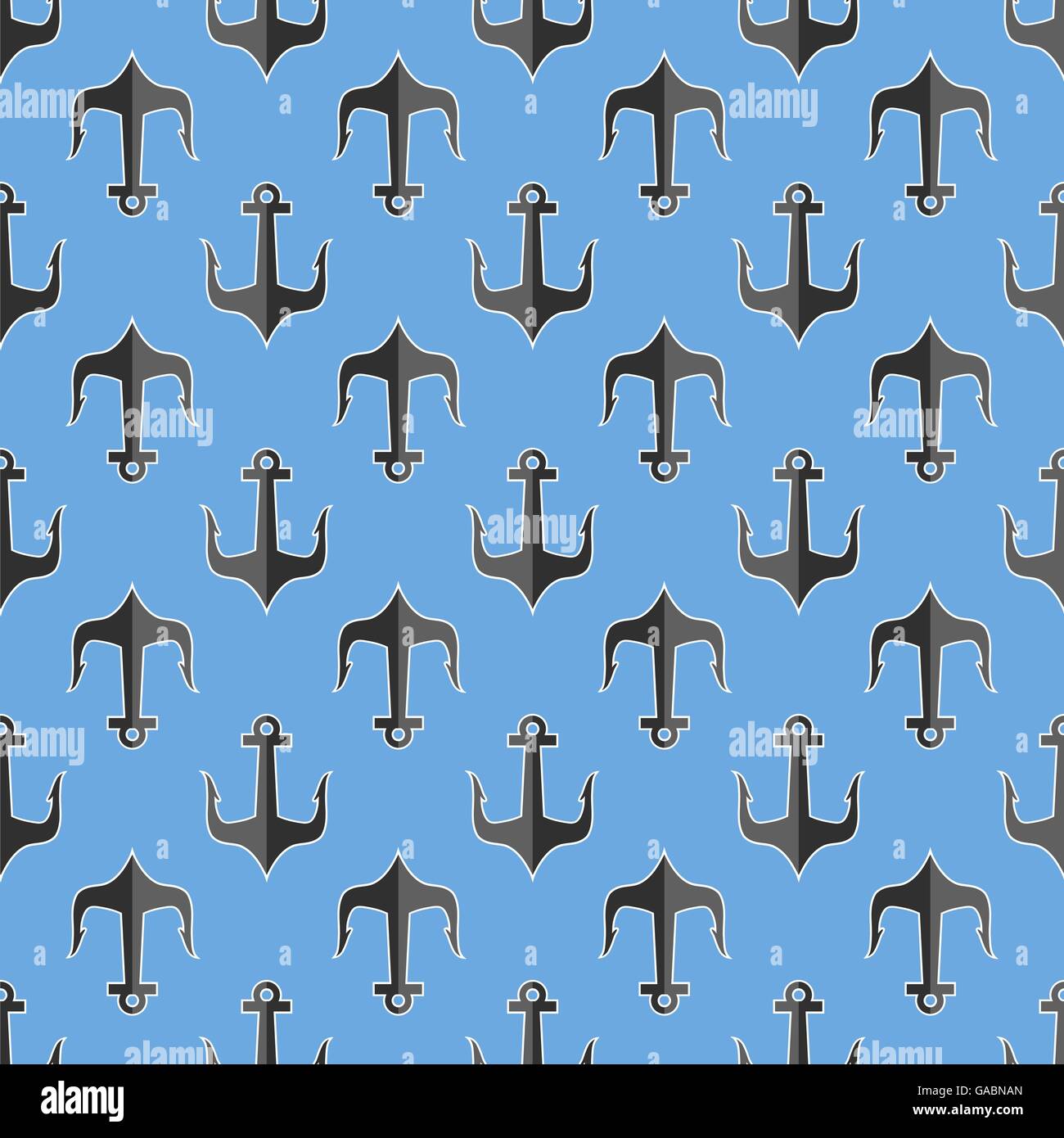 Anchor Seamless Pattern Stock Vector Image & Art - Alamy
