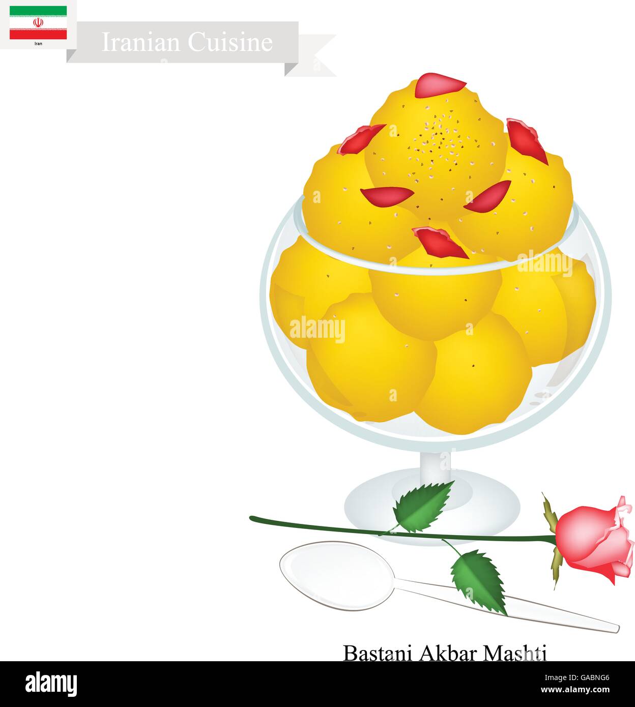 Iranian Cuisine, Bastani Akbar Mashti or Traditional Ice Cream Made ...