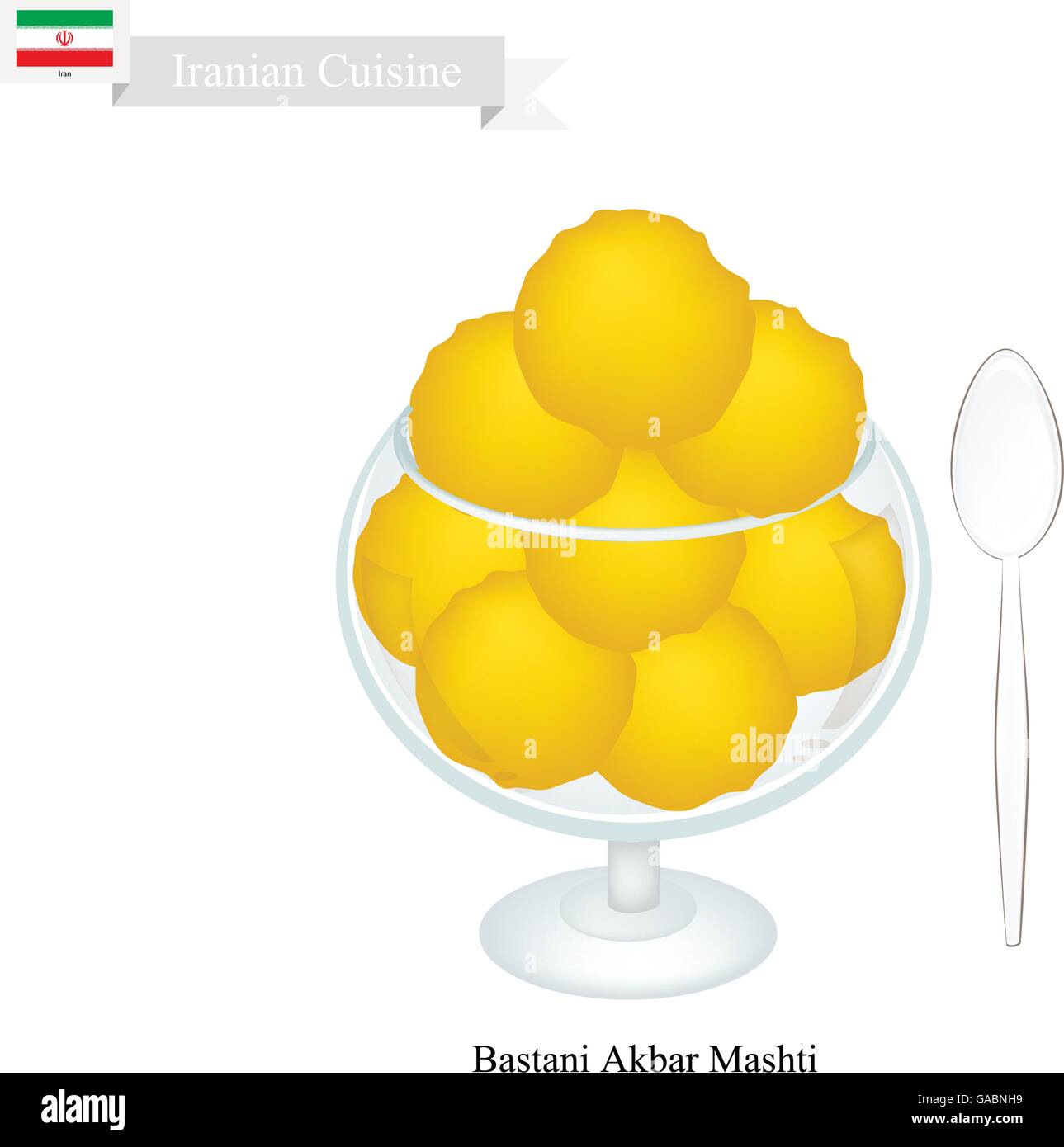 Iranian Cuisine, Bastani Akbar Mashti or Traditional Ice Cream Made ...