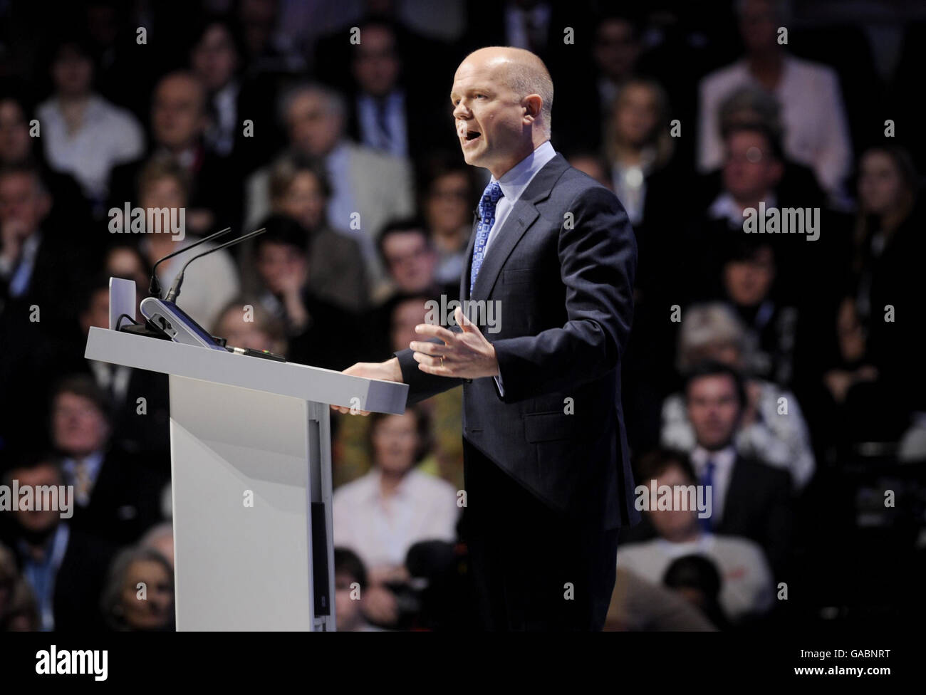 Conservative Shadow Foreign Secretary William Hague speaks at the ...