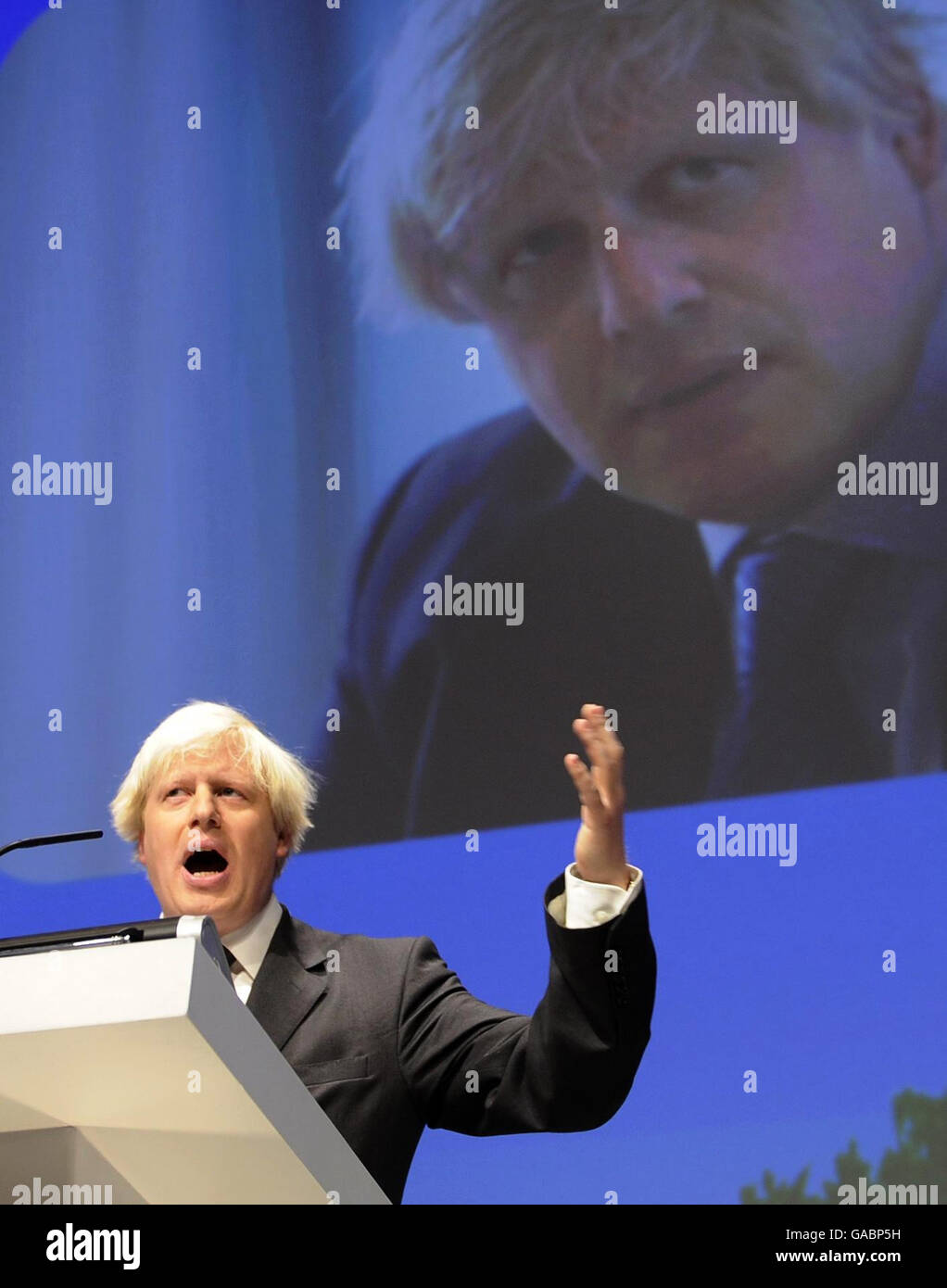 Conservative Party candidate for London Mayor Boris Johnson addresses ...