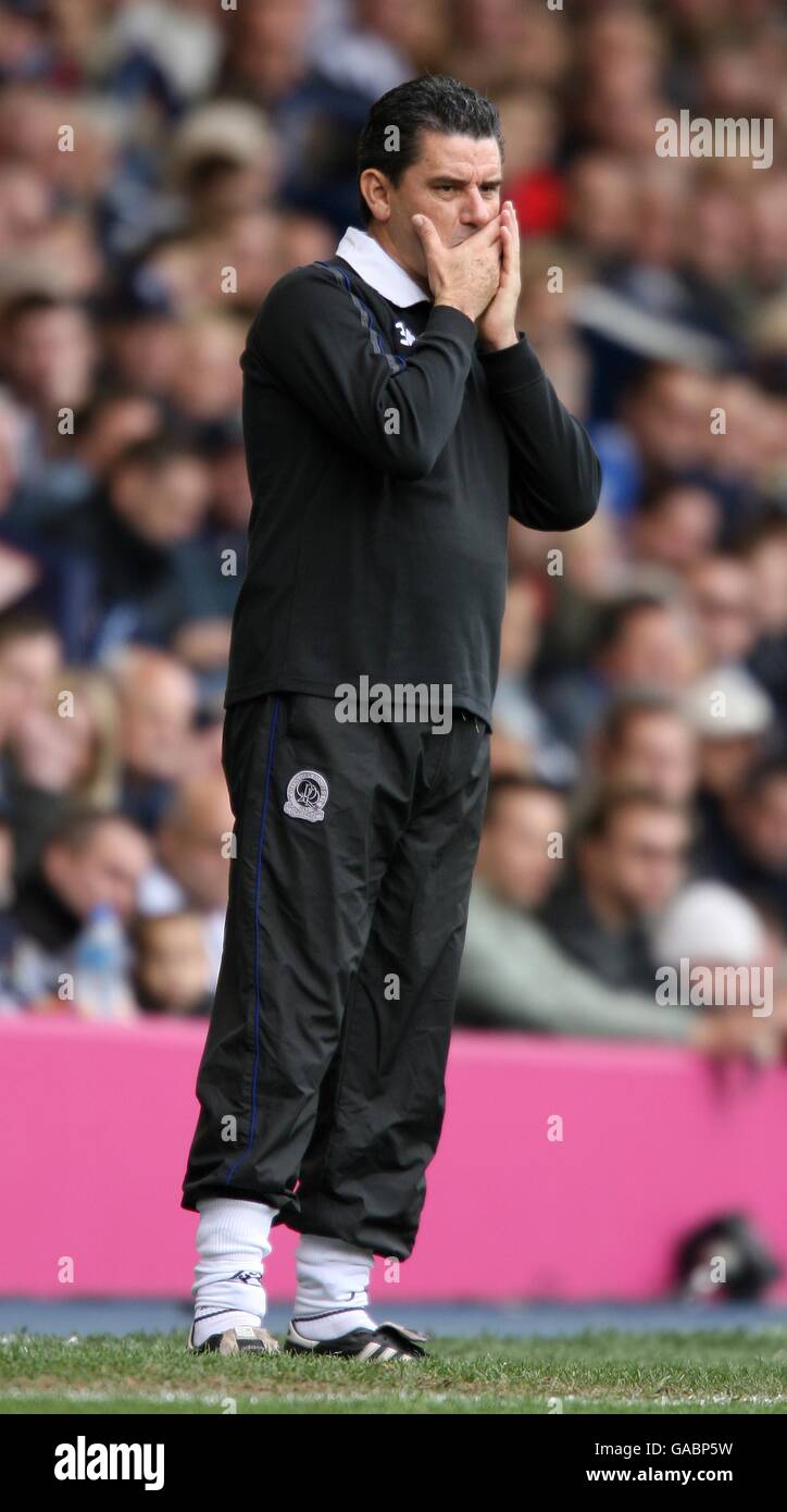 Queens Park Rangers' manager John Gregory looks dejected durring the ...