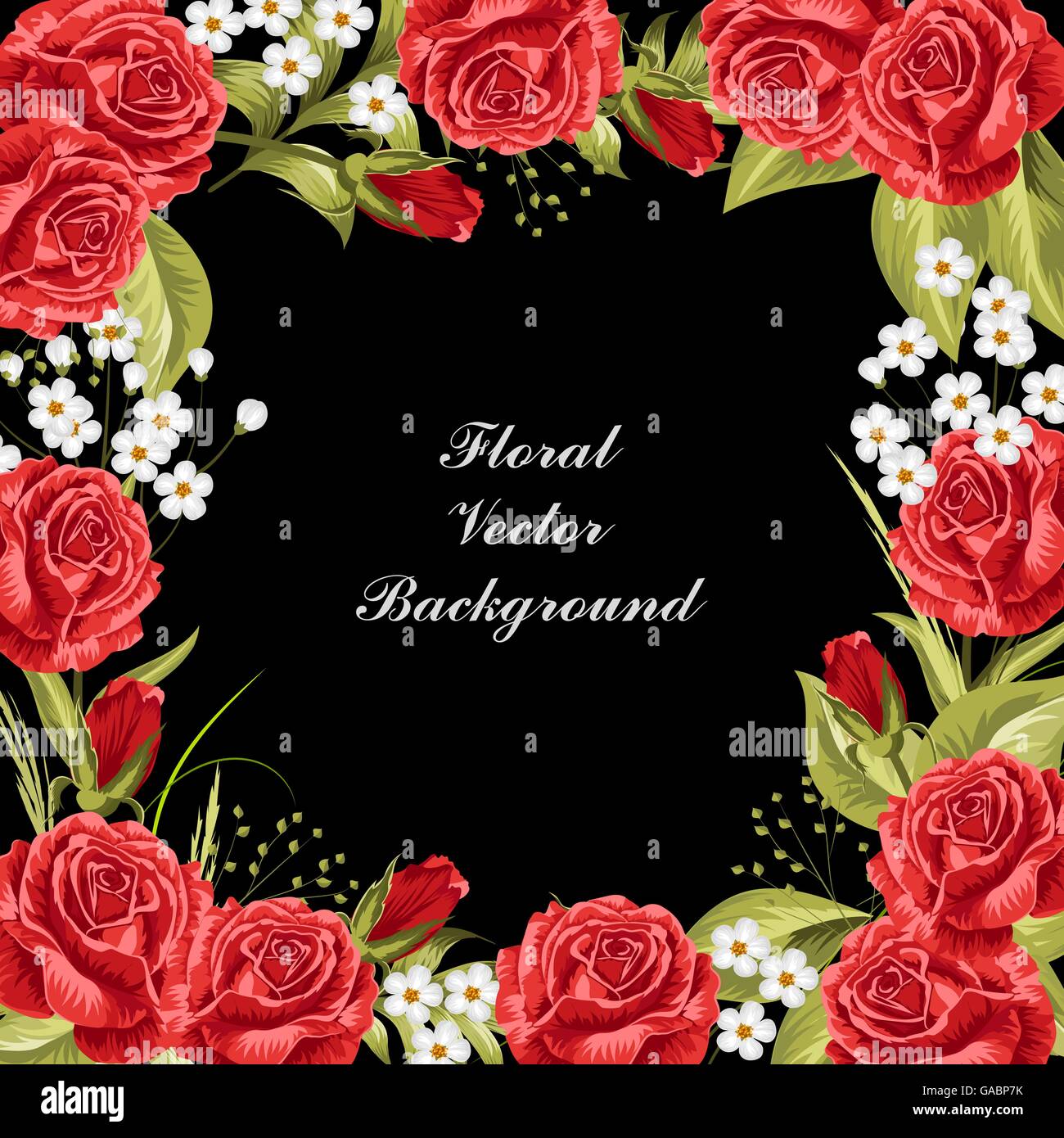 Beautiful floral frame Stock Vector Image & Art - Alamy