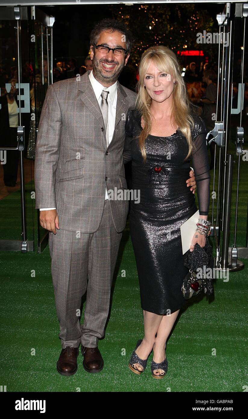 David Baddiel and his wife Morwenna Banks arrive for the European ...
