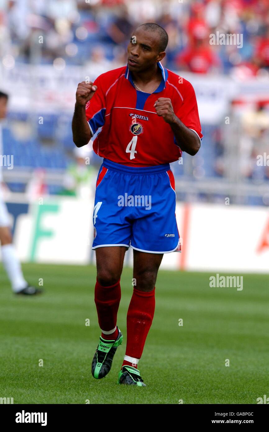 Costa Rica's Mauricio Wright after scoring Costa Rica's second goal ...