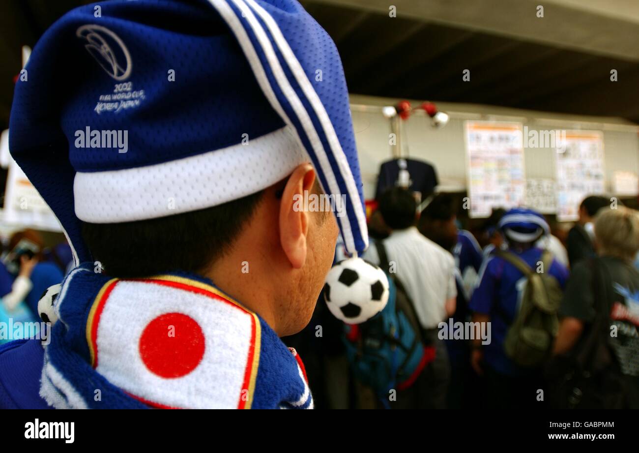 Soccer - FIFA World Cup 2002 - Group H - Japan v Belgium. Japan fan ...