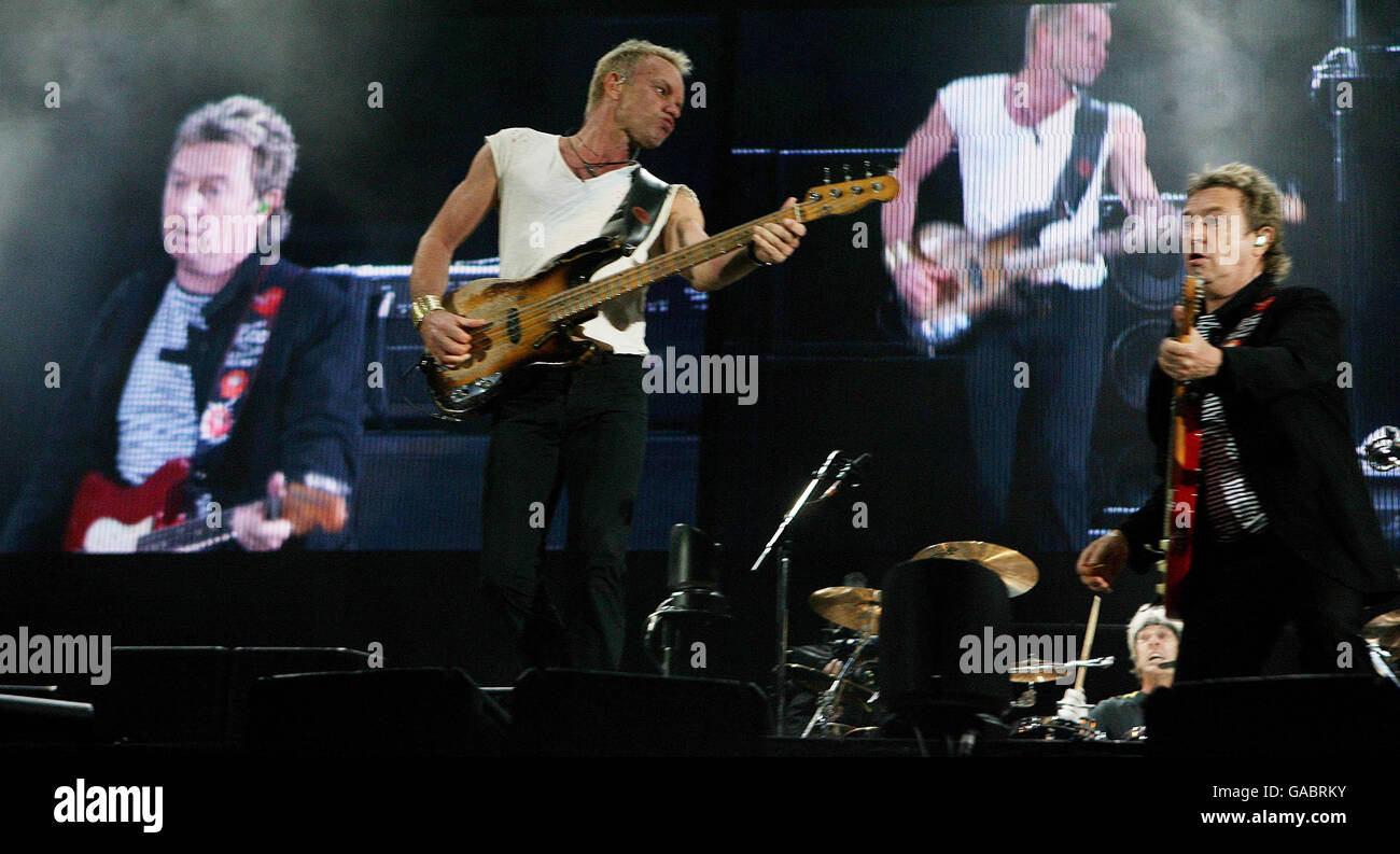 The Police in concert - Dublin Stock Photo - Alamy